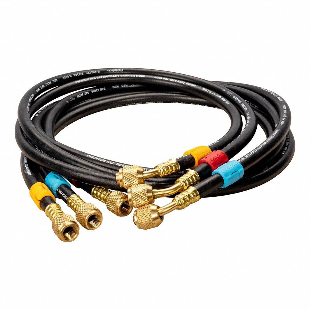 FIELDPIECE, 5 ft Lg, 45° Angle, Hose Set - 819P27|HR3 - Grainger