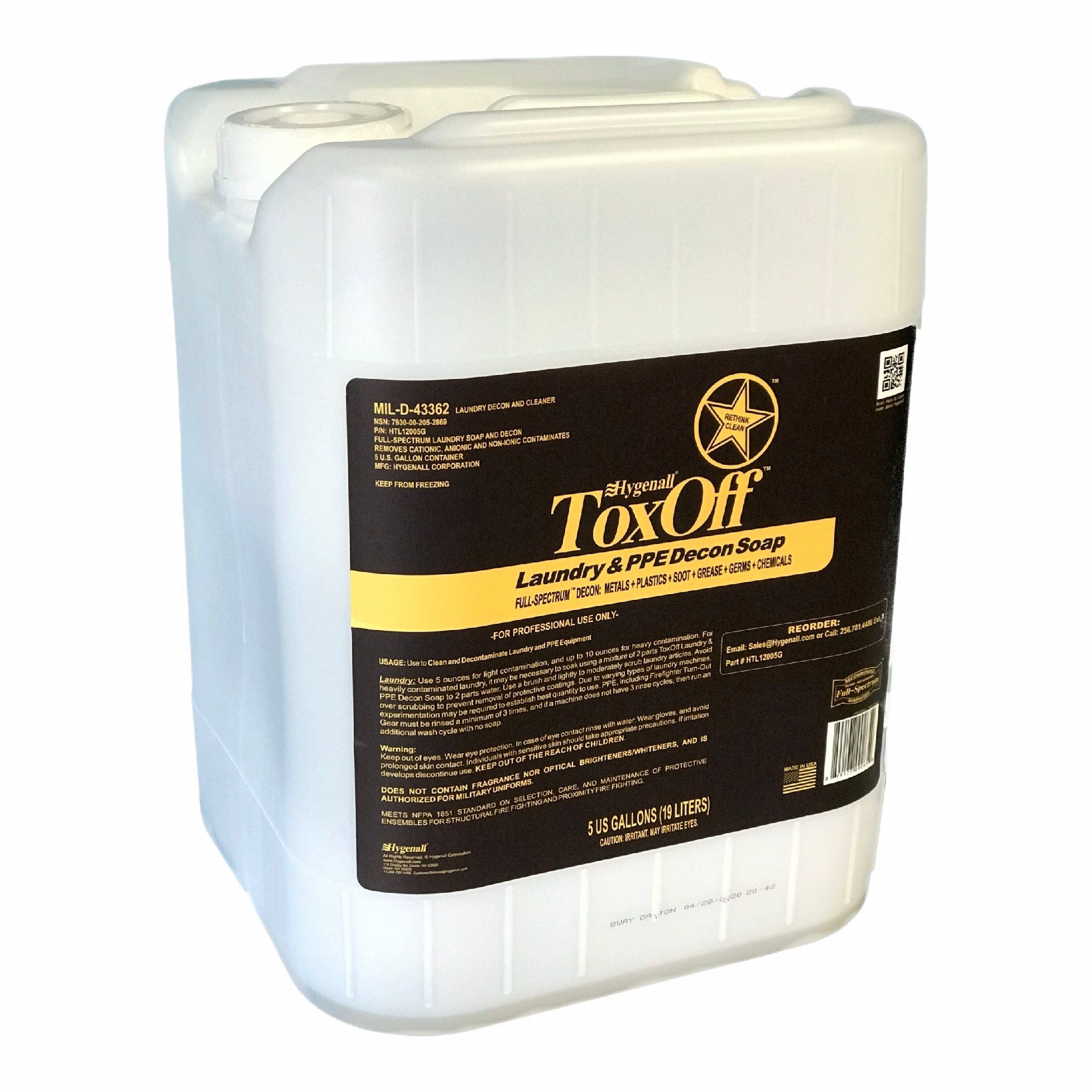 HYGENALL TOXOFF, High Efficiency Compatibility, Bottle, Laundry ...