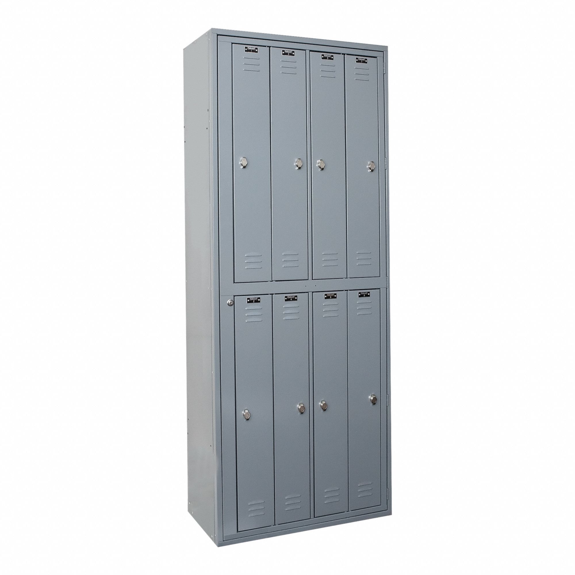 HALLOWELL, 32 5/8 in x 21 in x 84 in, 8 Tiers, Locker - 410MW9|HUE214 ...