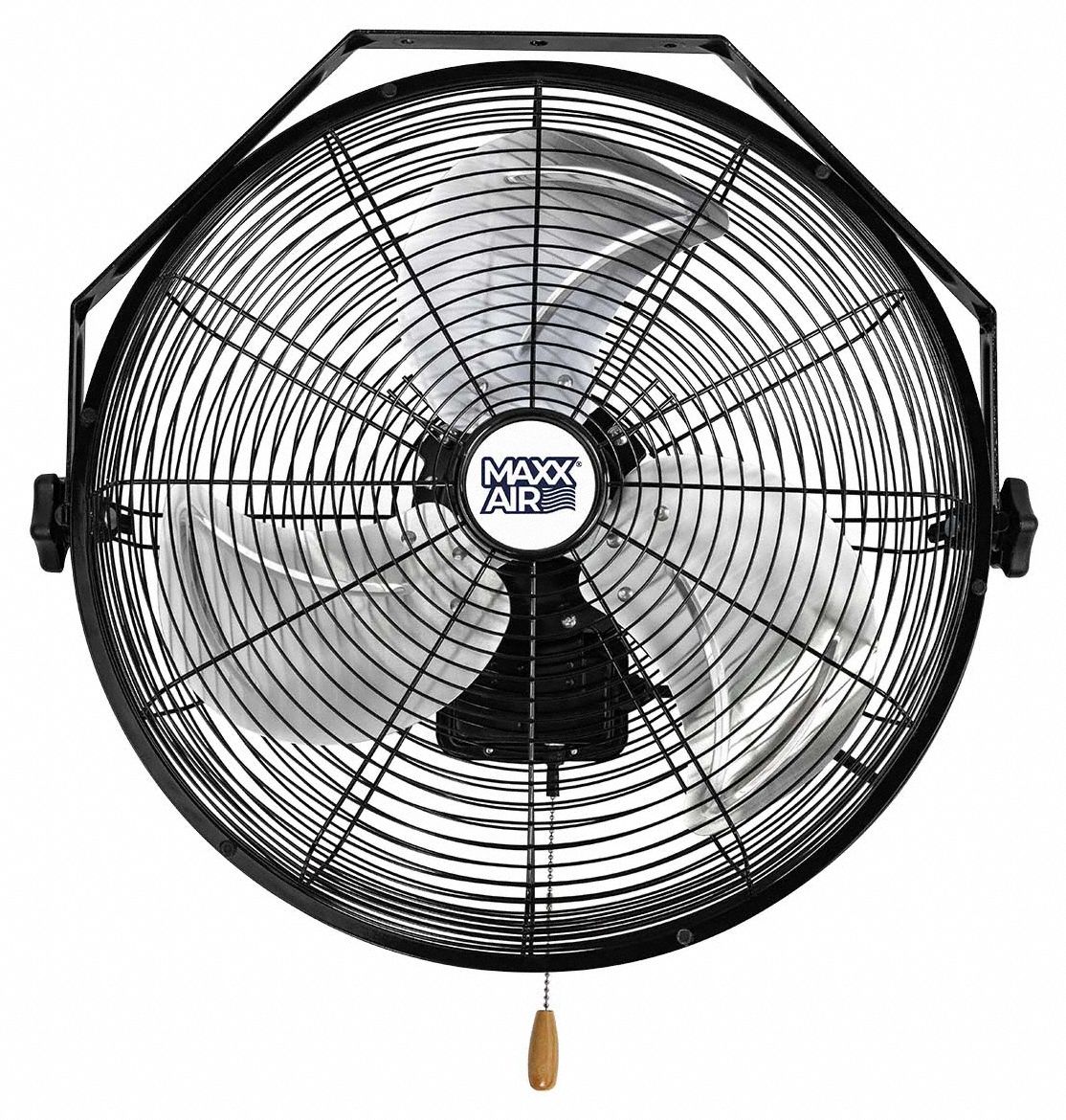 MAXX AIR, Wall Mount Fan, 3 speed, 18 in - 43GL26|HVWM18UPS - Grainger