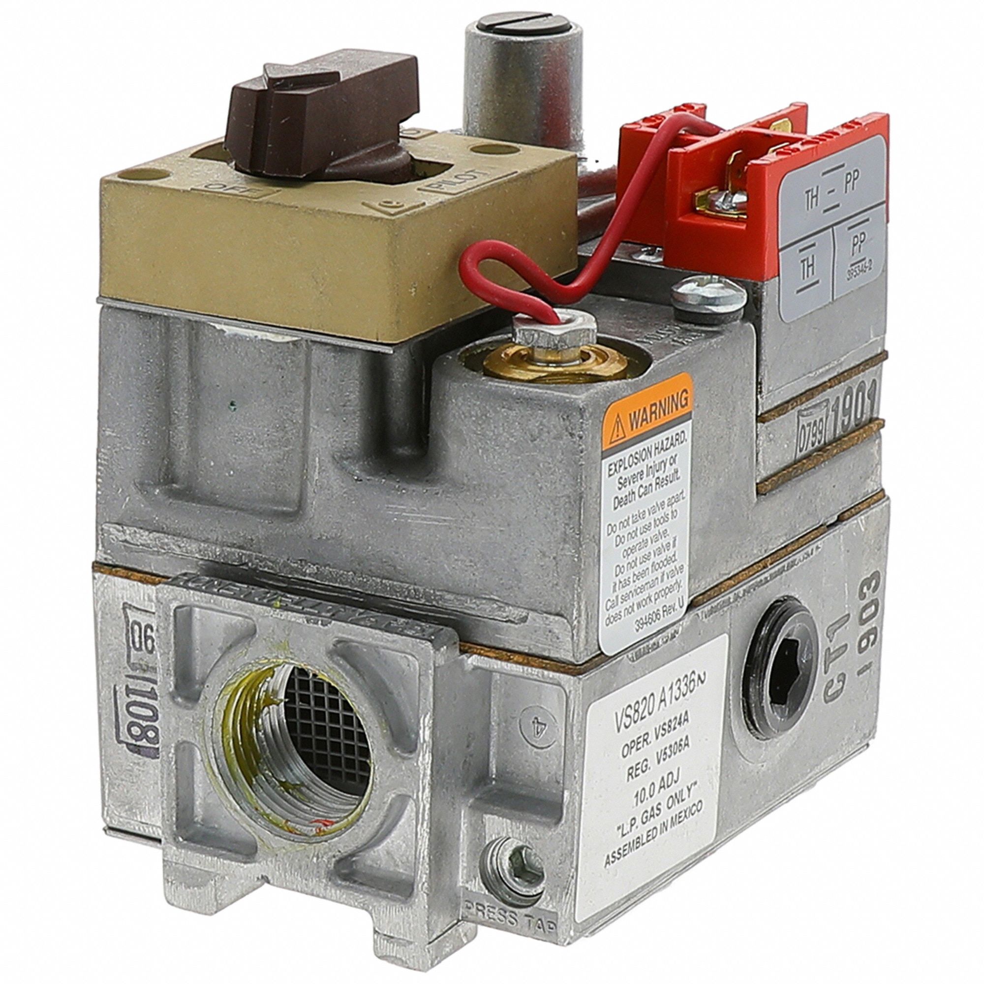 STANDING PILOT MILLIVOLT GAS VALVE,STAND - Grainger