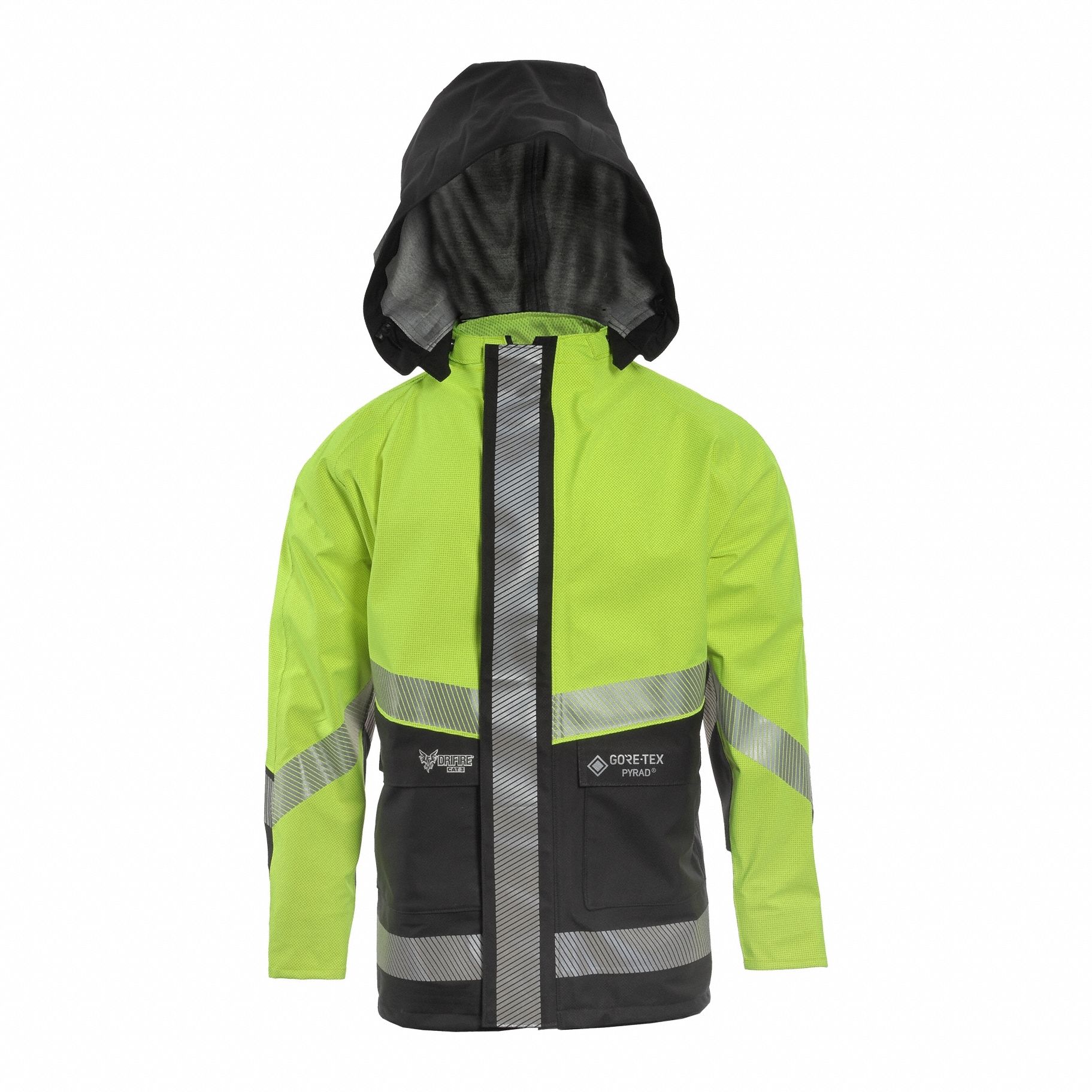 NATIONAL SAFETY APPAREL, 3 PPE CAT, 31 cal/sq cm ATPV, Rain Jacket ...