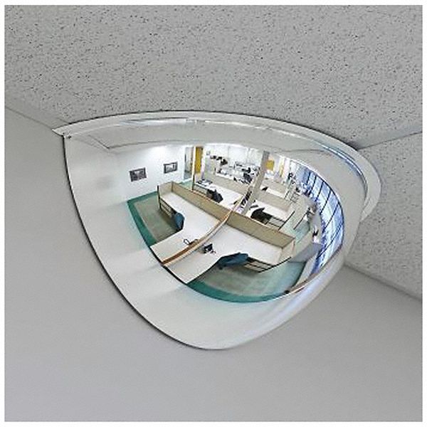 Acrylic, 26 in Dia, Half Dome Safety Mirror - 798A20|H-DOME-M26 - Grainger