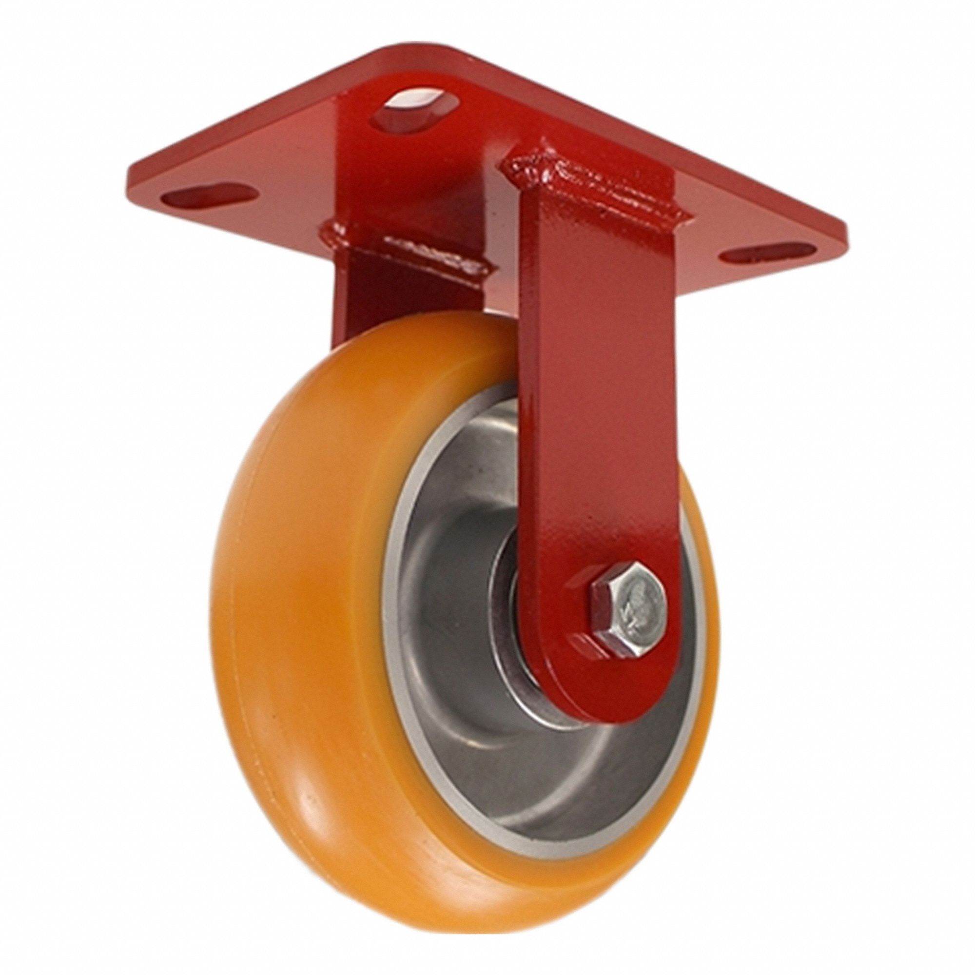 HAMILTON, Debris-Resistant/Maint Free/Quiet-Roll, Rigid, Plate Caster ...