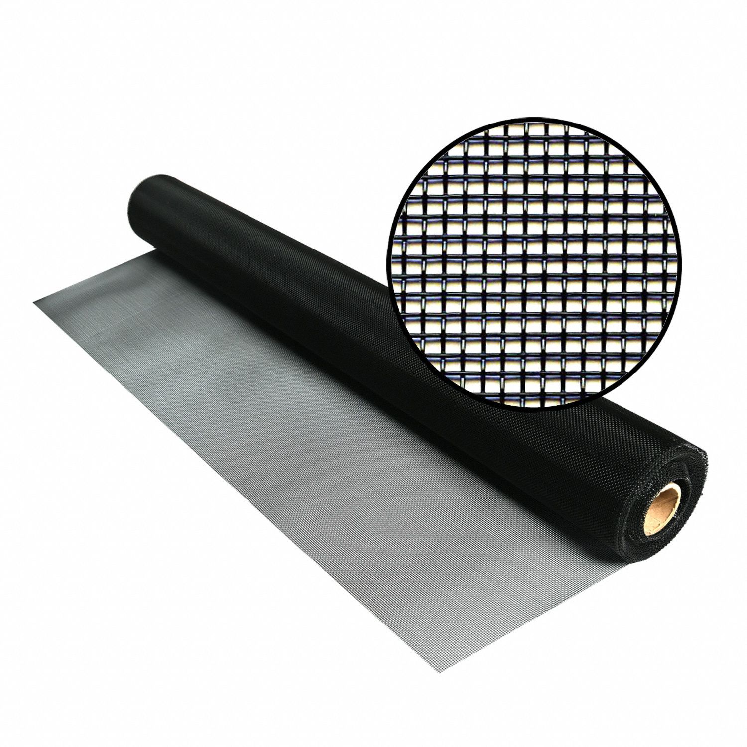 Screen, , 46 ft L, 4 ft W, Black - Grainger