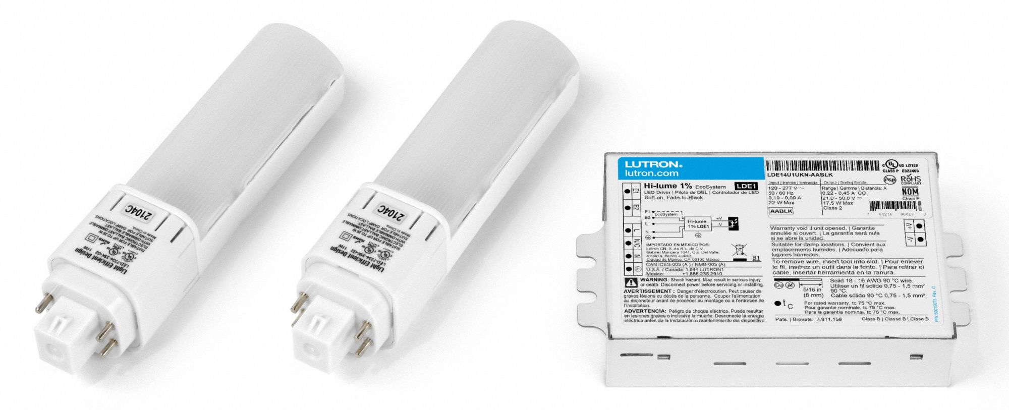LUTRON, EcoSystem Digital Control, CFL, Retrofit Kit - 806PE9|ELDHCF ...