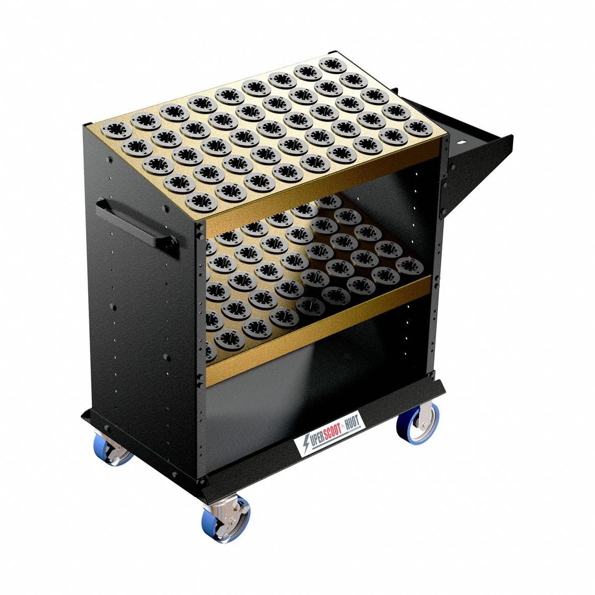 HUOT, For HSK100A Taper, 52 Compartments, Tool Holder Cart - 16T918 ...