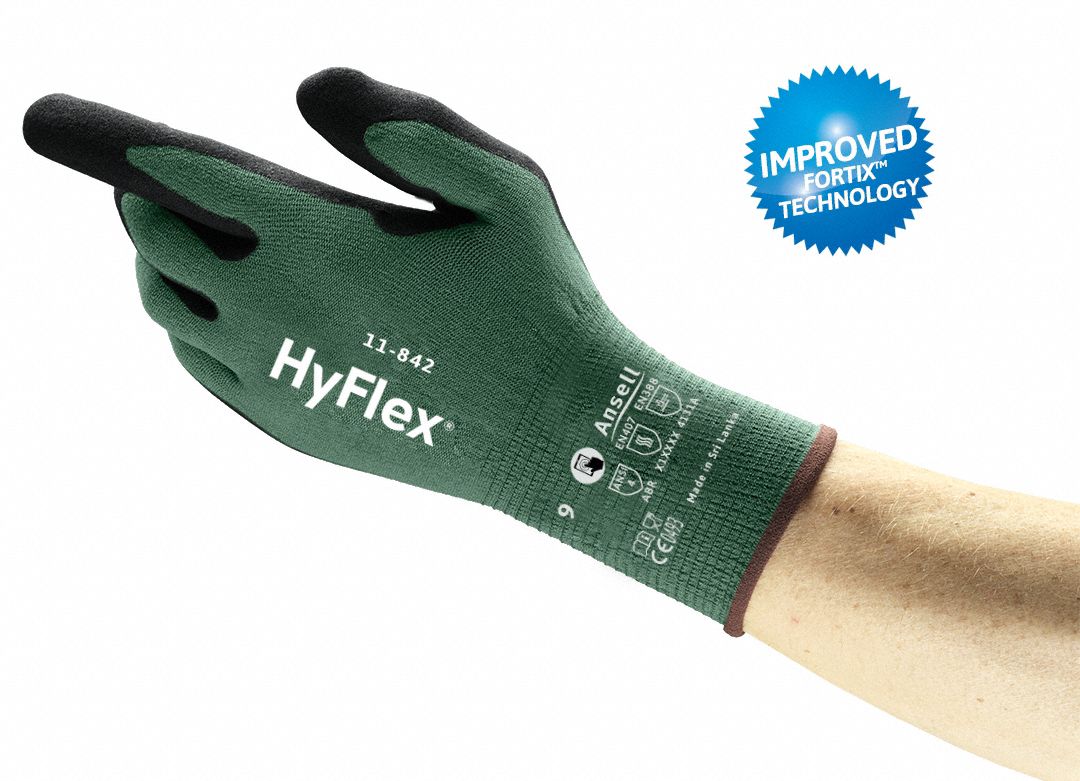 HYFLEX, 2XS ( 5 ), DGX, Knit Gloves - 807EP0|11-842 - Grainger
