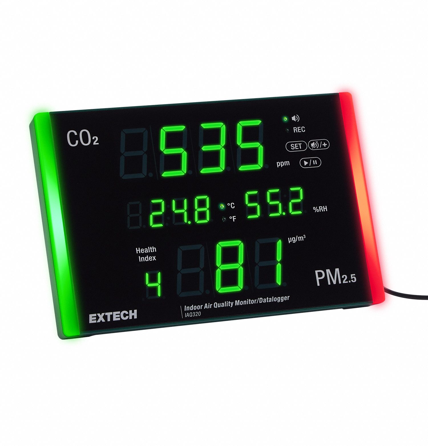 EXTECH, Built-In Mount, Gas Analyzers for Carbon Dioxide, Indoor Air ...