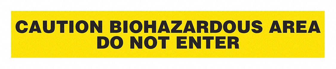 INCOM MANUFACTURING BARRICADE TAPE, CAUTION BIOHAZARDOUS AREA DO NOT ...