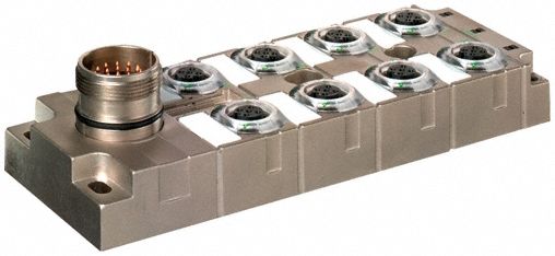 MURRELEKTRONIK, MVP12 METAL, 8 Ports, M12 distribution block - 852U92 ...