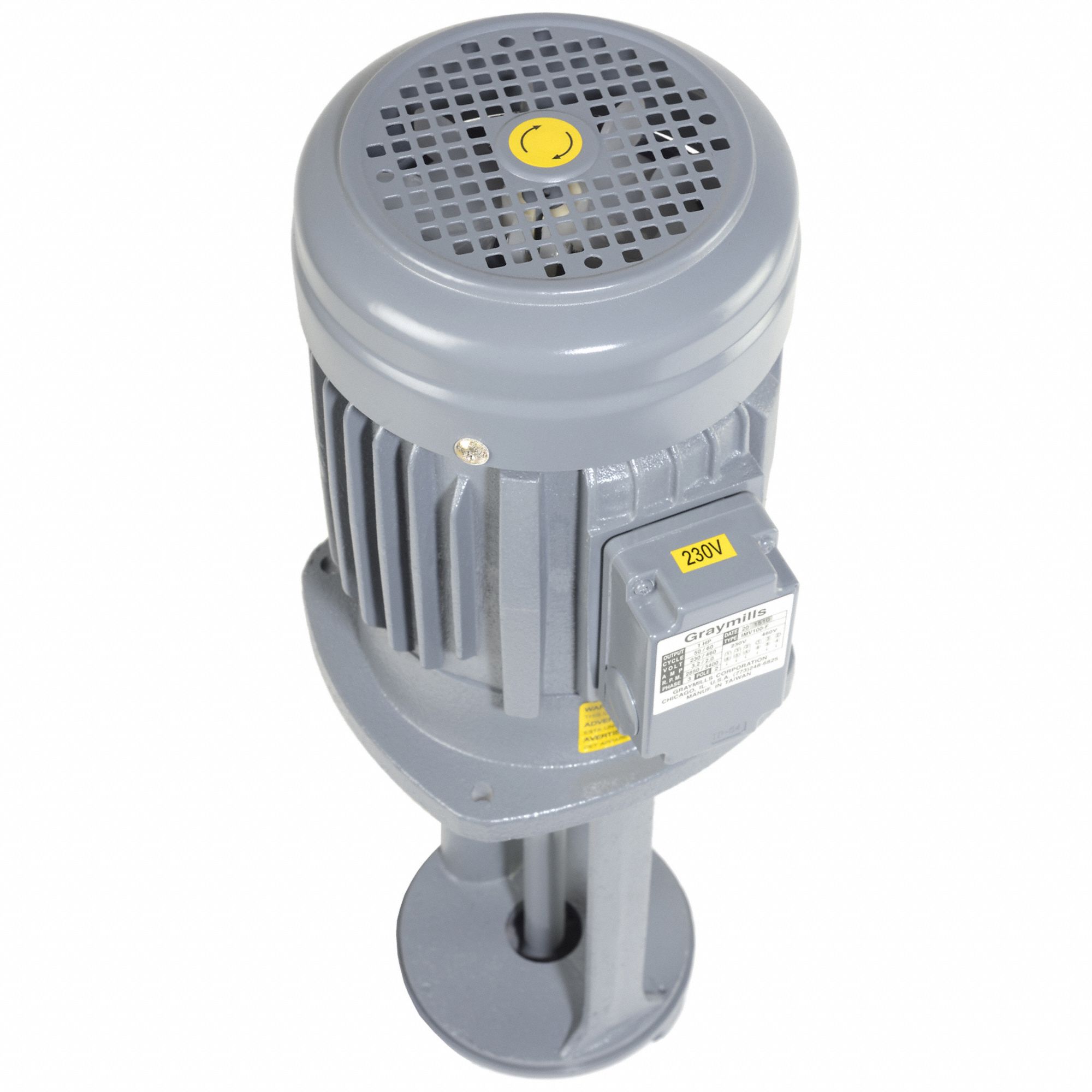 GRAYMILLS Machine Tool Pump: 1 hp, 230/460V AC, 500 SUS Max Visc, 50 ...