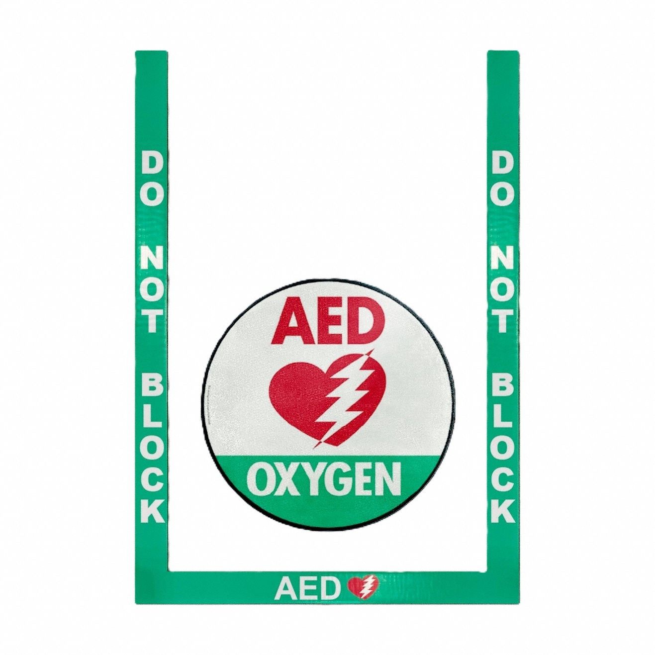 Vinyl, Adhesive Sign Mounting, AED Kit Sign - 836T03|IN-40-928-V - Grainger