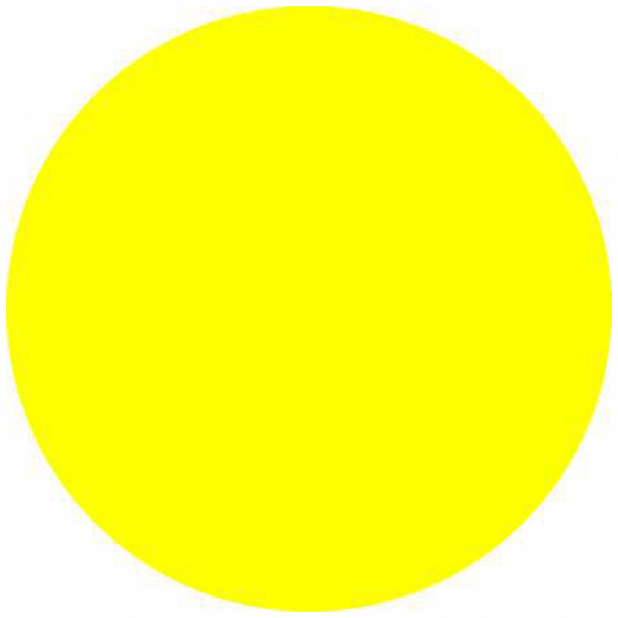 1 in Dia, Yellow, Inventory Control Label - 16U823|16U823 - Grainger