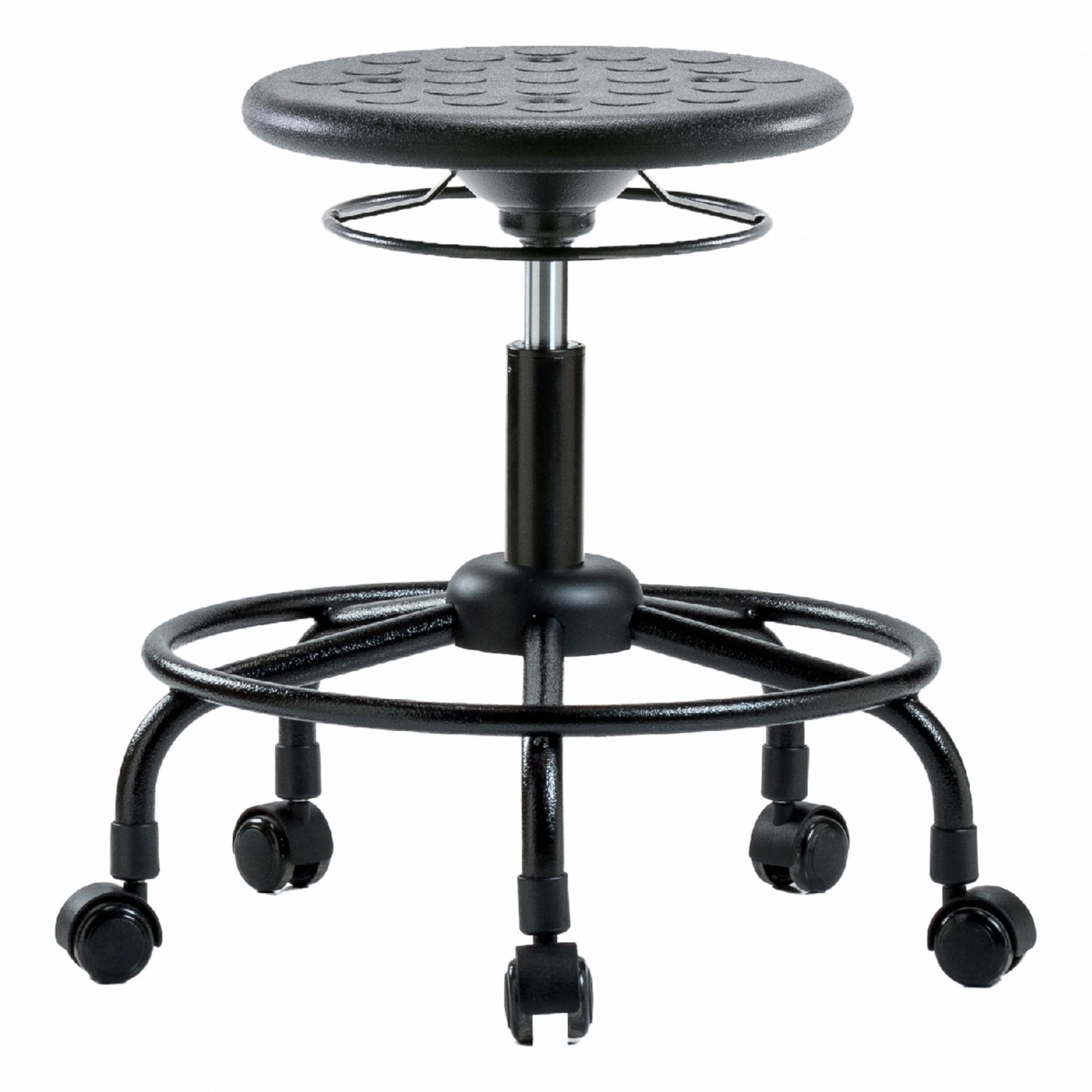 Polyurethane, Ht Range 20 in to 25 in, Stool - 797R46|IPDHSO-RT-RC-BLK ...