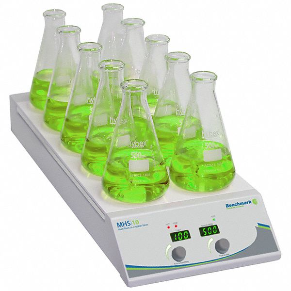 BENCHMARK SCIENTIFIC, 10 Positions, 4 in Plate Wd, Multi Position Hot ...