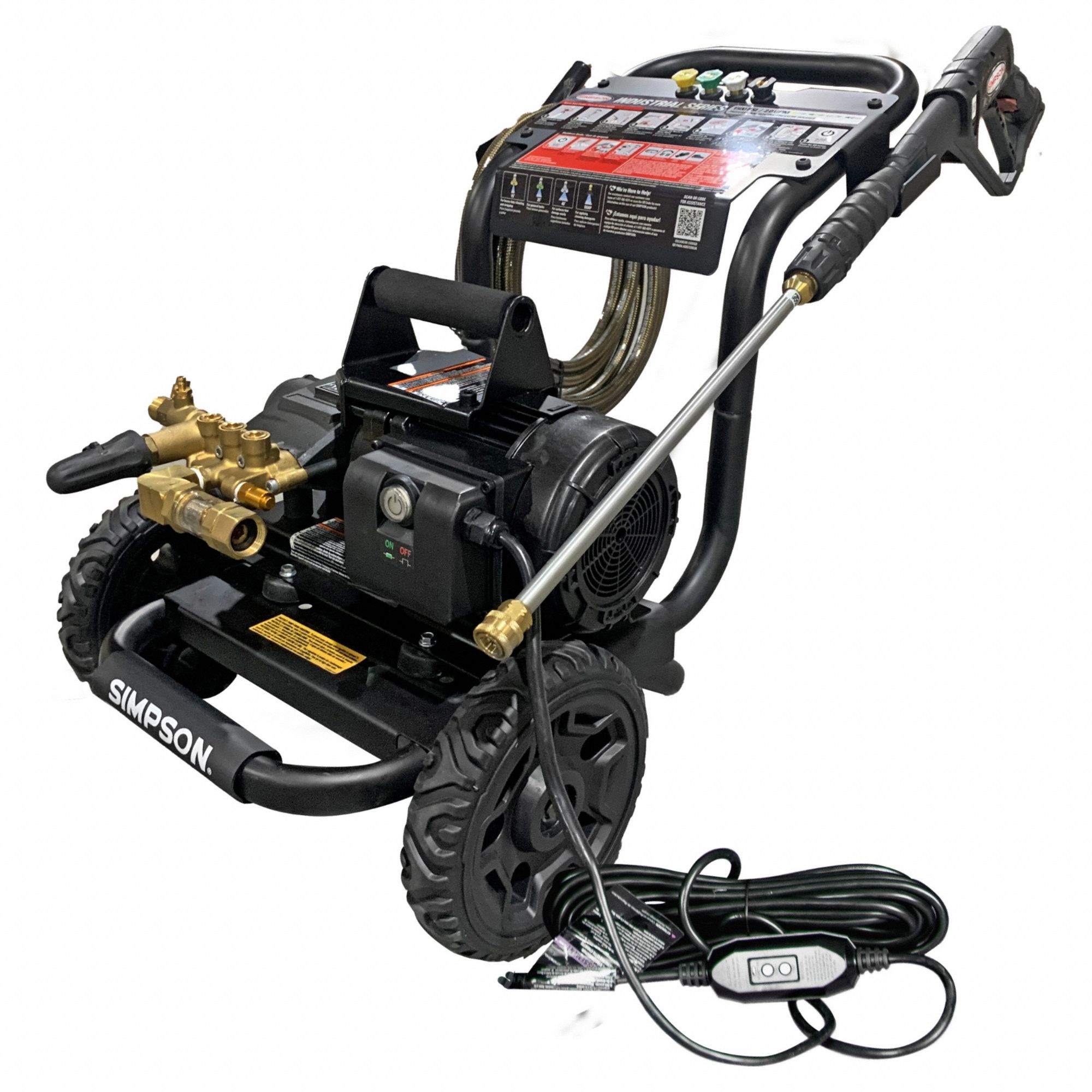 SIMPSON, Cart, 120 V – Single-Phase, Electric Pressure Washer - 819P02 ...
