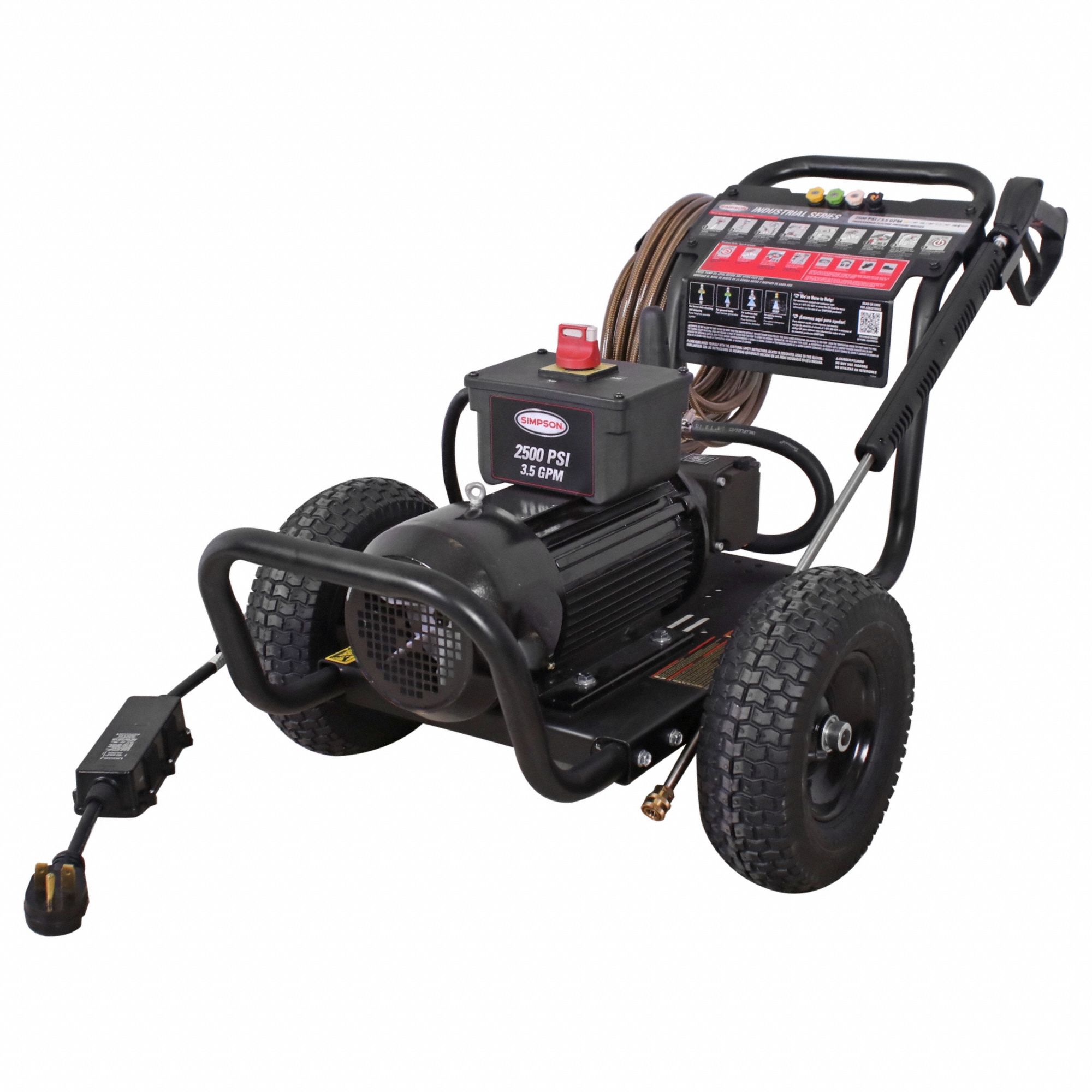 SIMPSON, Cart, 230 V – Single-Phase, Electric Pressure Washer - 819NZ9 ...