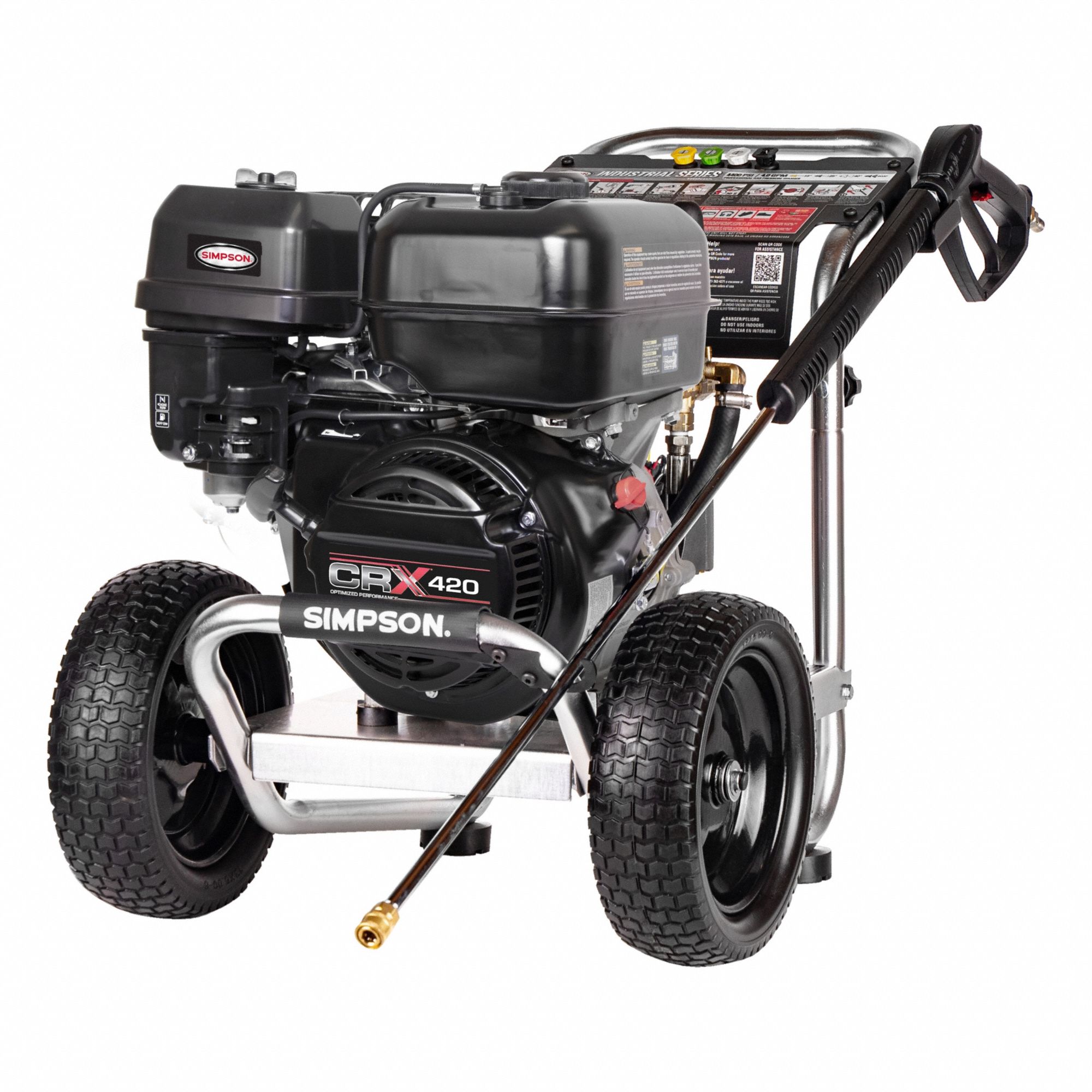 SIMPSON, Heavy Duty, Cart, Industrial Rental Pressure Washer - 896PA0 ...