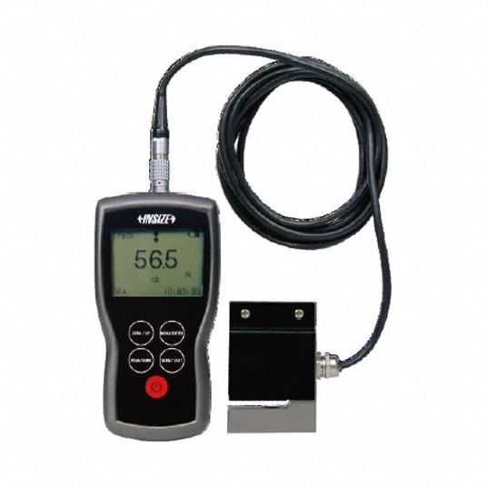 INSIZE, 1,100 lbf Max Force Measured, 0 lbf Min Force Measured, Digital ...