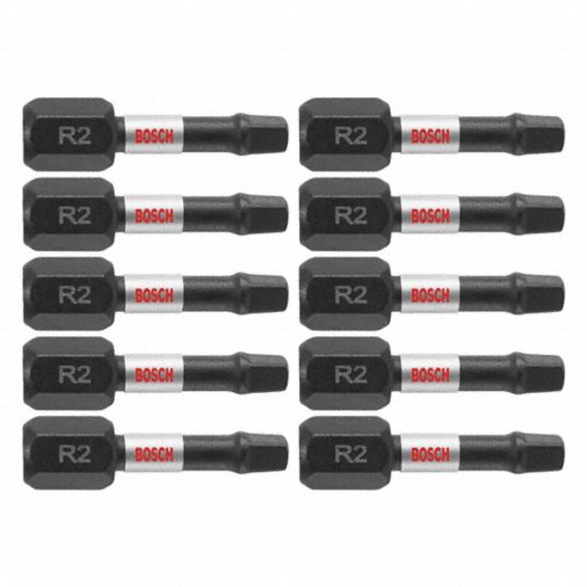 BOSCH, Impact, Square, Impact Driver Bits - 802GF3|ITSQ21B - Grainger