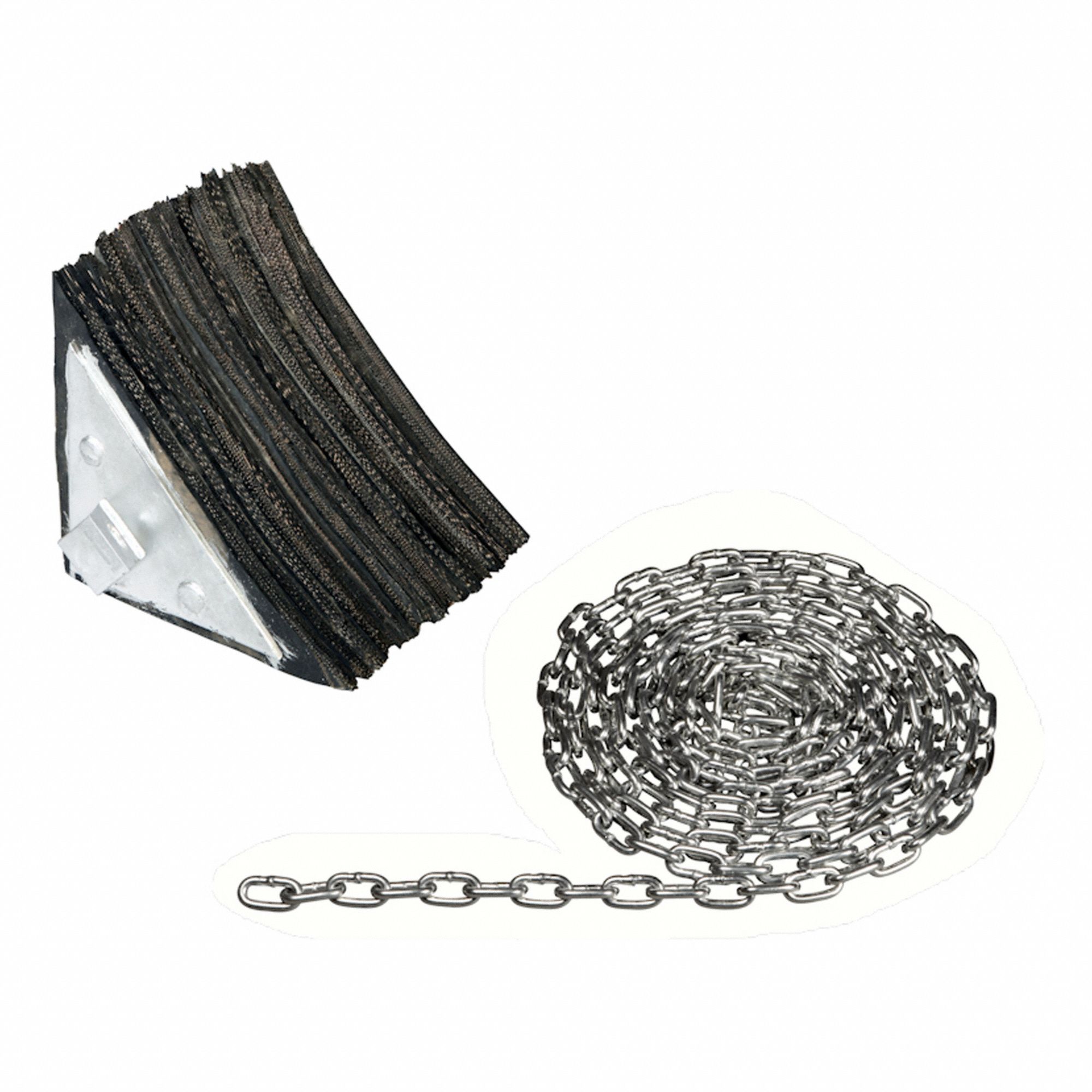 IDEAL WAREHOUSE INNOVATIONS, INC. WHEEL CHOCK,8 IN D,BLACK,SMOOTH ...