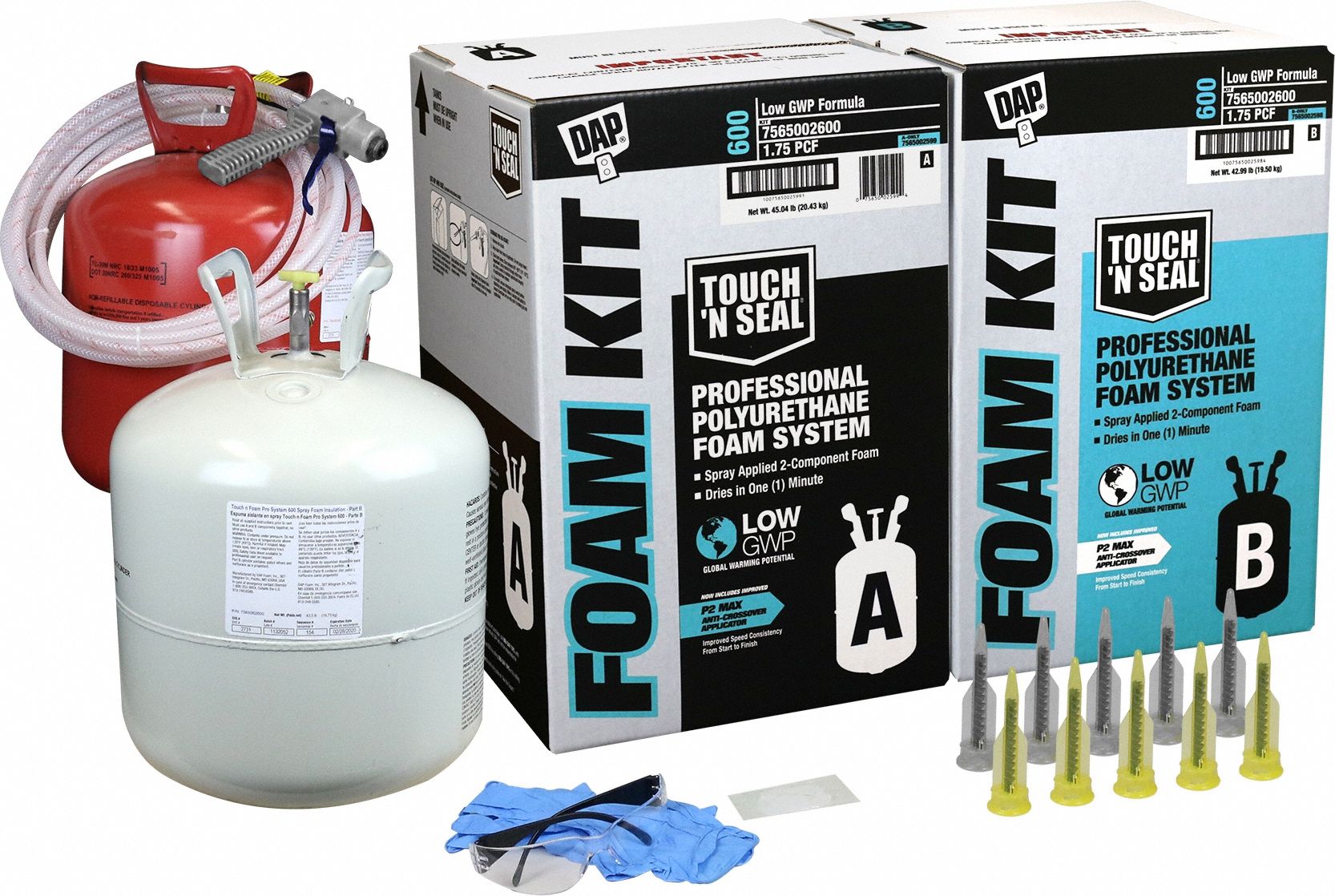 TOUCH 'N SEAL, Foam Kit 600 ICC, Cream, Insulating Spray Foam Sealant ...