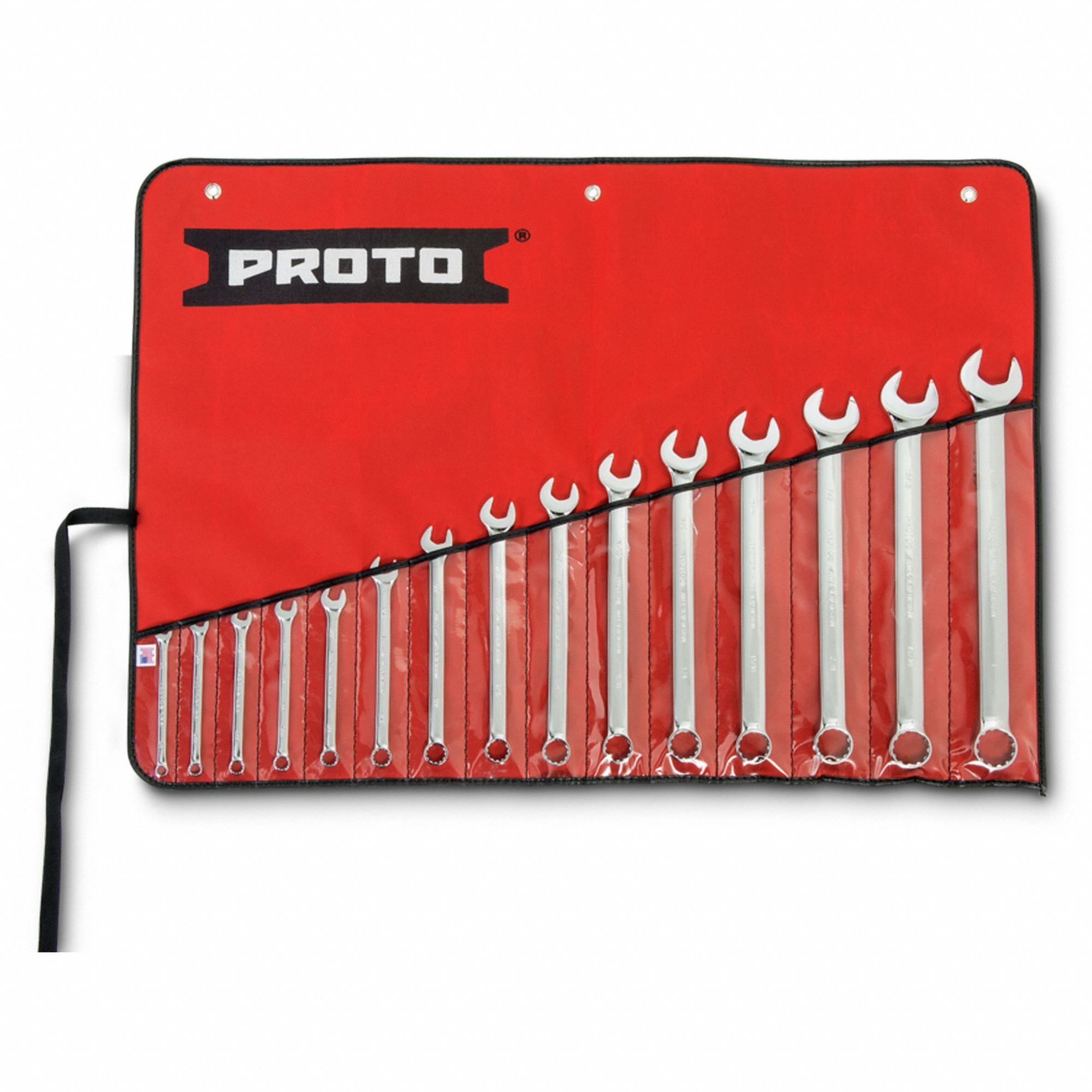 PROTO, Alloy Steel, Chrome, Combination Wrench Set - 449N95|J1200SPL ...