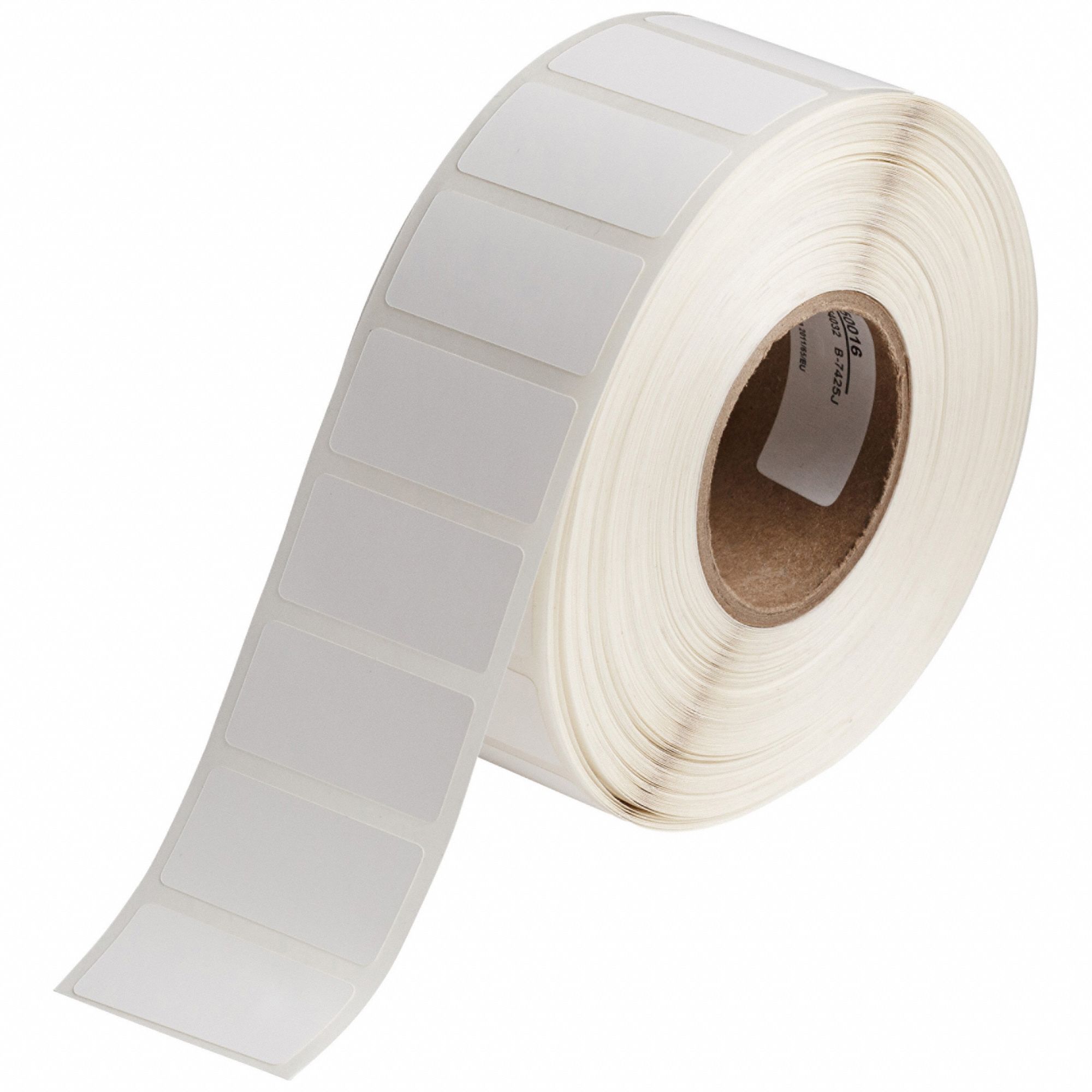 3/4 in x 1 1/2 in, Acrylic, Pre-Cut Label Stock Roll - 792WD0|J20-136 ...