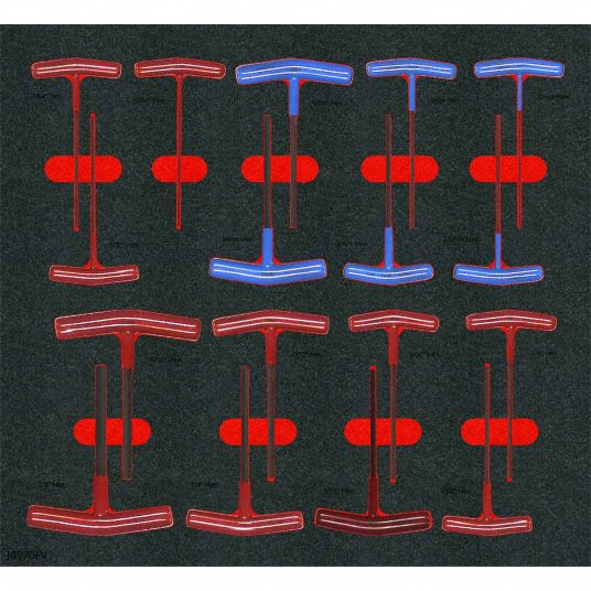 PROTO, 16 or More Pieces, T, Hex Key Set - 806KC2|J4970KV - Grainger