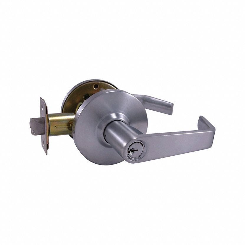DESIGN HARDWARE, Classroom Lever Locksets, Chrome, Door Lever Lockset ...