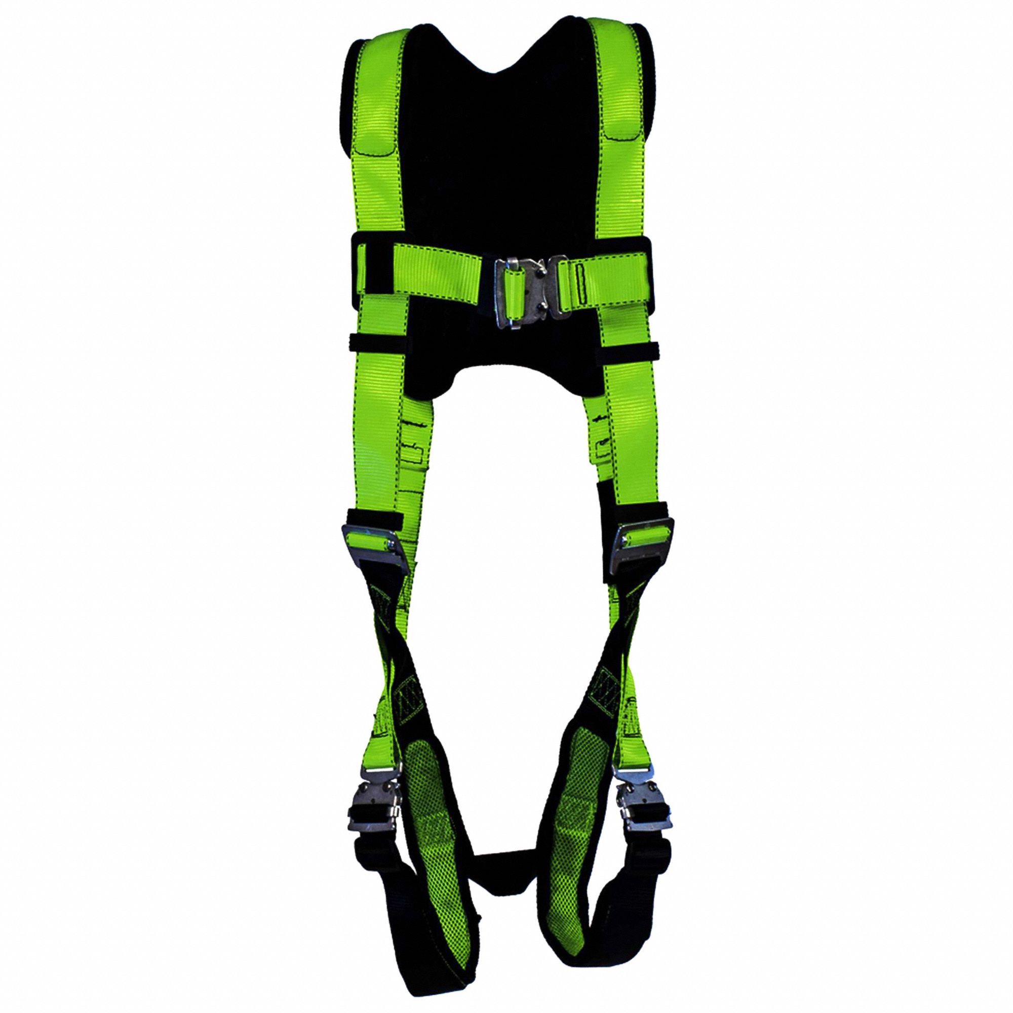 PEAKWORKS FALL PROTECTION HARNESS, UNIVERSAL, BACK PAD, POLY WEBBING ...