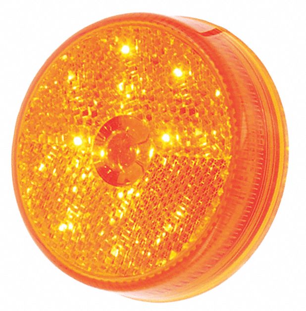 JETCO LED MARKER LIGHT, GROMMET MOUNT, AMBER, 2 1/2 X 3/4 X 2 1/2 X 2 1 ...