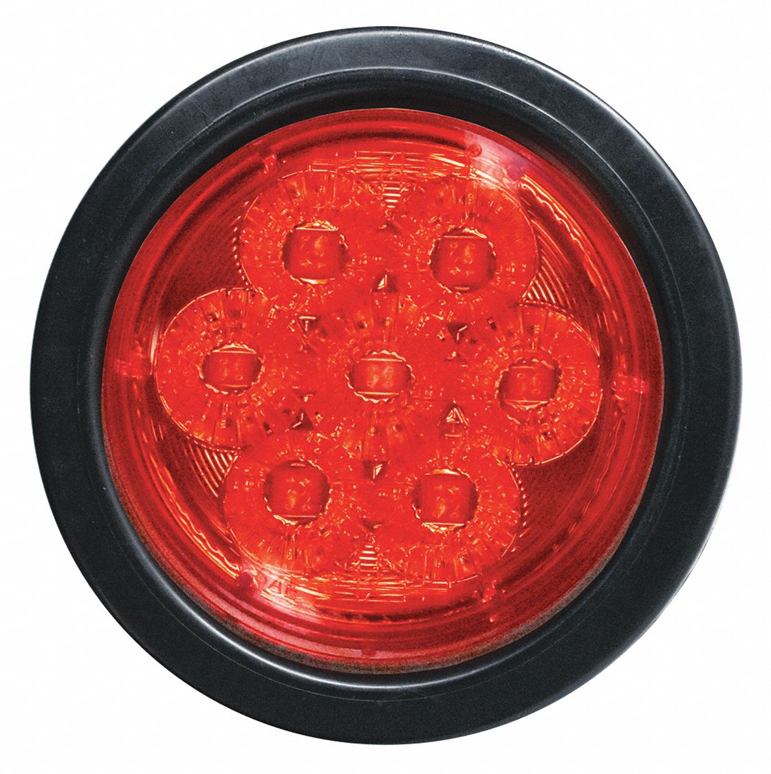 JETCO TAIL LIGHT, STOP, TURN, ROUND, 7 LED, RED, 4 X 1 1/2 X 4 X 4 IN ...
