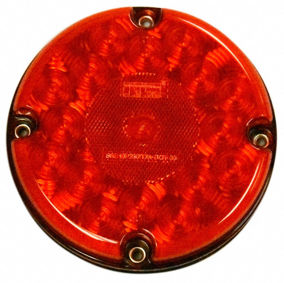 JETCO BUS TAIL LAMP,7 IN L,ROUND,RED - Stop, Turn and Tail Lights ...