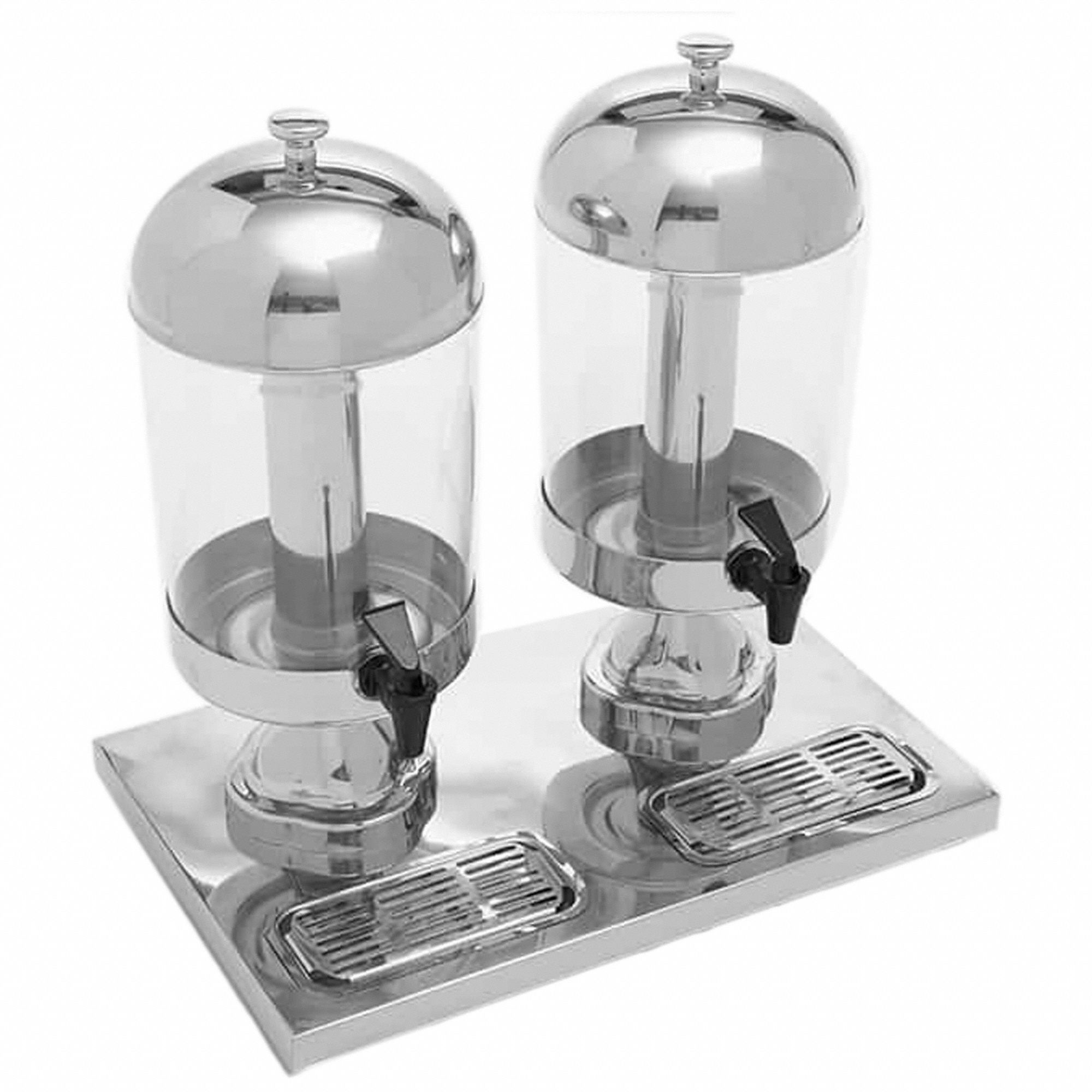AMERICAN METALCRAFT, 4.3 gal, Silver, Double Juice Dispenser - 20X513 ...