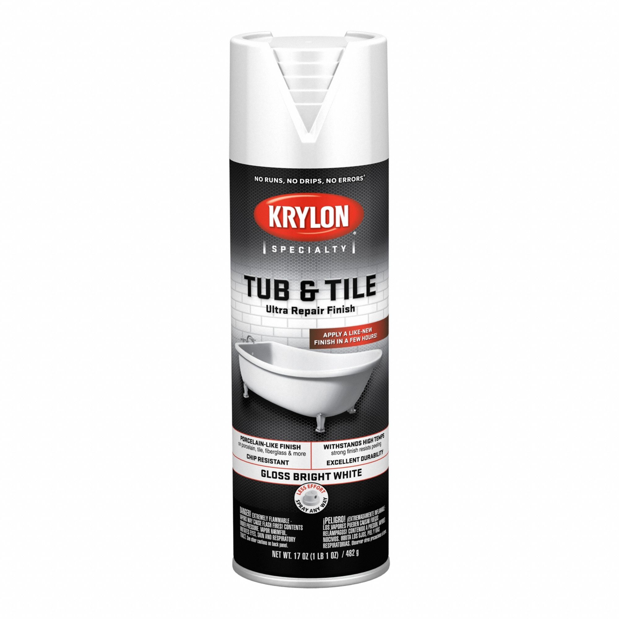 KRYLON, Premium Spray Paints, Tub & Tile Coating/Refinishing, Spray ...