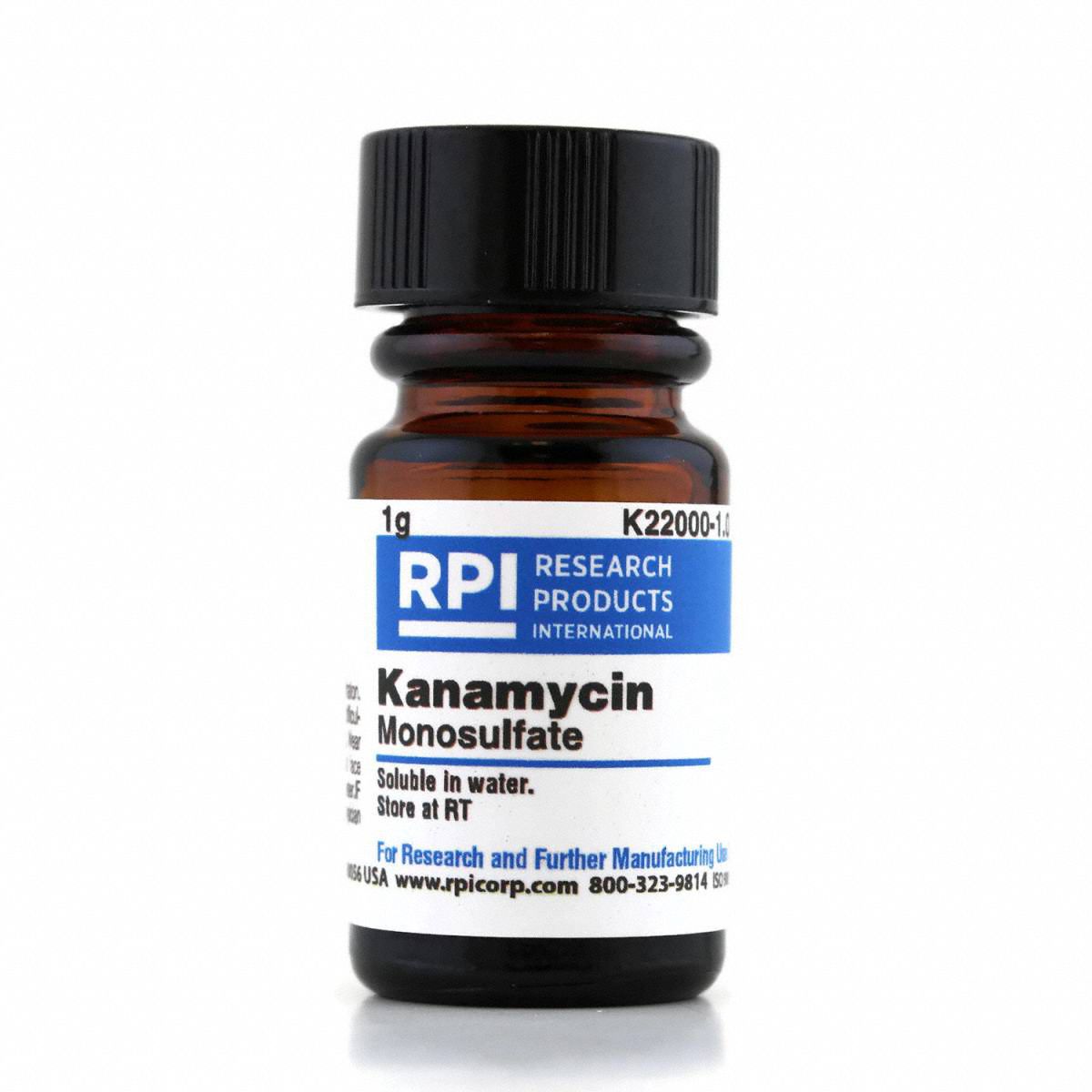 Lab, 1 g, Kanamycin Monosulfate (Kanamycin A) - 30TY56|K22000-1.0 ...