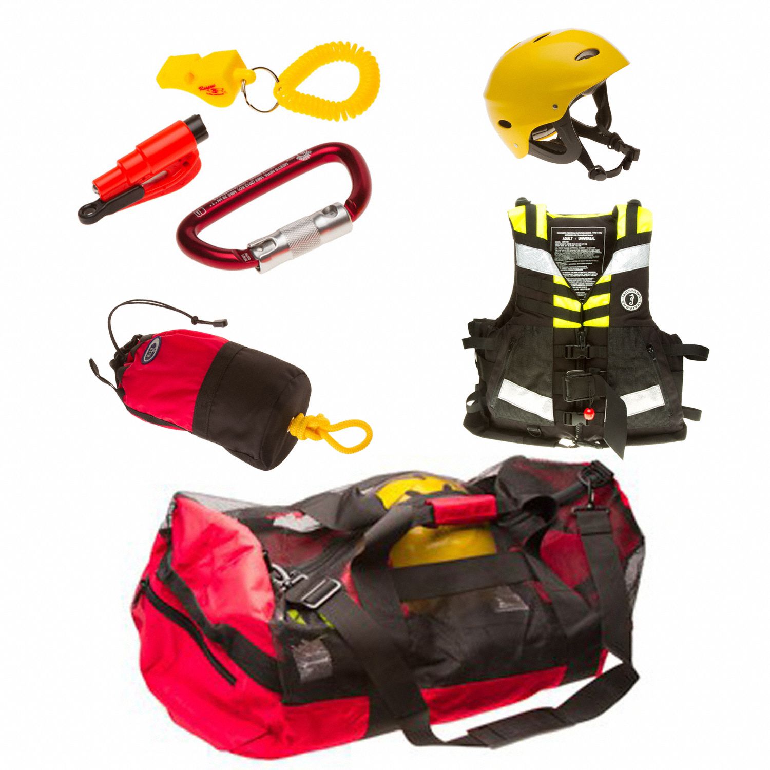 PROPAC, INC., 25 lb Buoyancy, Water Rescue Kit, SWIFT WATER RESCUE KIT ...