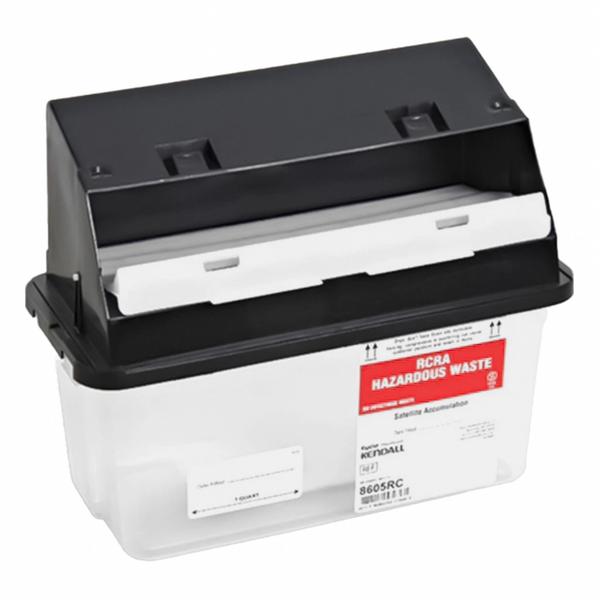 COVIDIEN, 1.25 gal Capacity, Plastic, Hazardous Waste Container ...