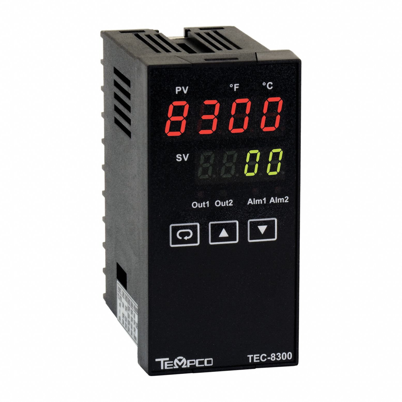 TEMPCO, TEC-8300, 1/8 DIN Size, Temperature Controller - 5FYJ8|TEC33008 ...