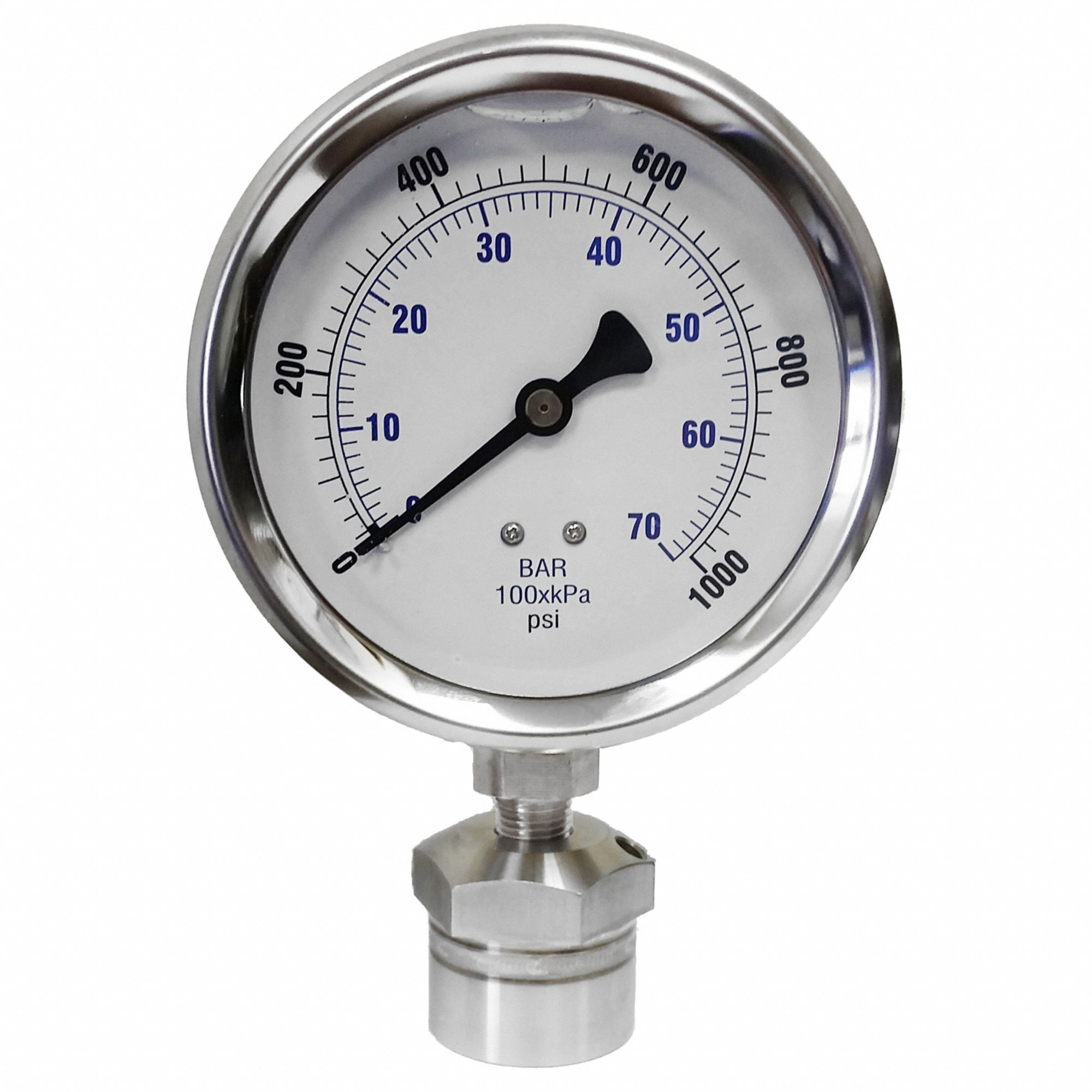 KODIAK CONTROLS, 0 psi to 1,000 psi, KC301, Pressure Gauge - 814M82 ...