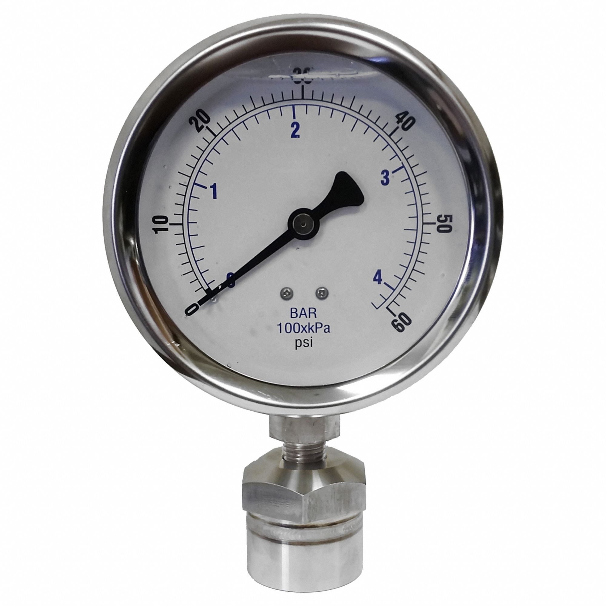 KODIAK CONTROLS, 0 psi to 60 psi, KC301, Pressure Gauge - 814M98 ...