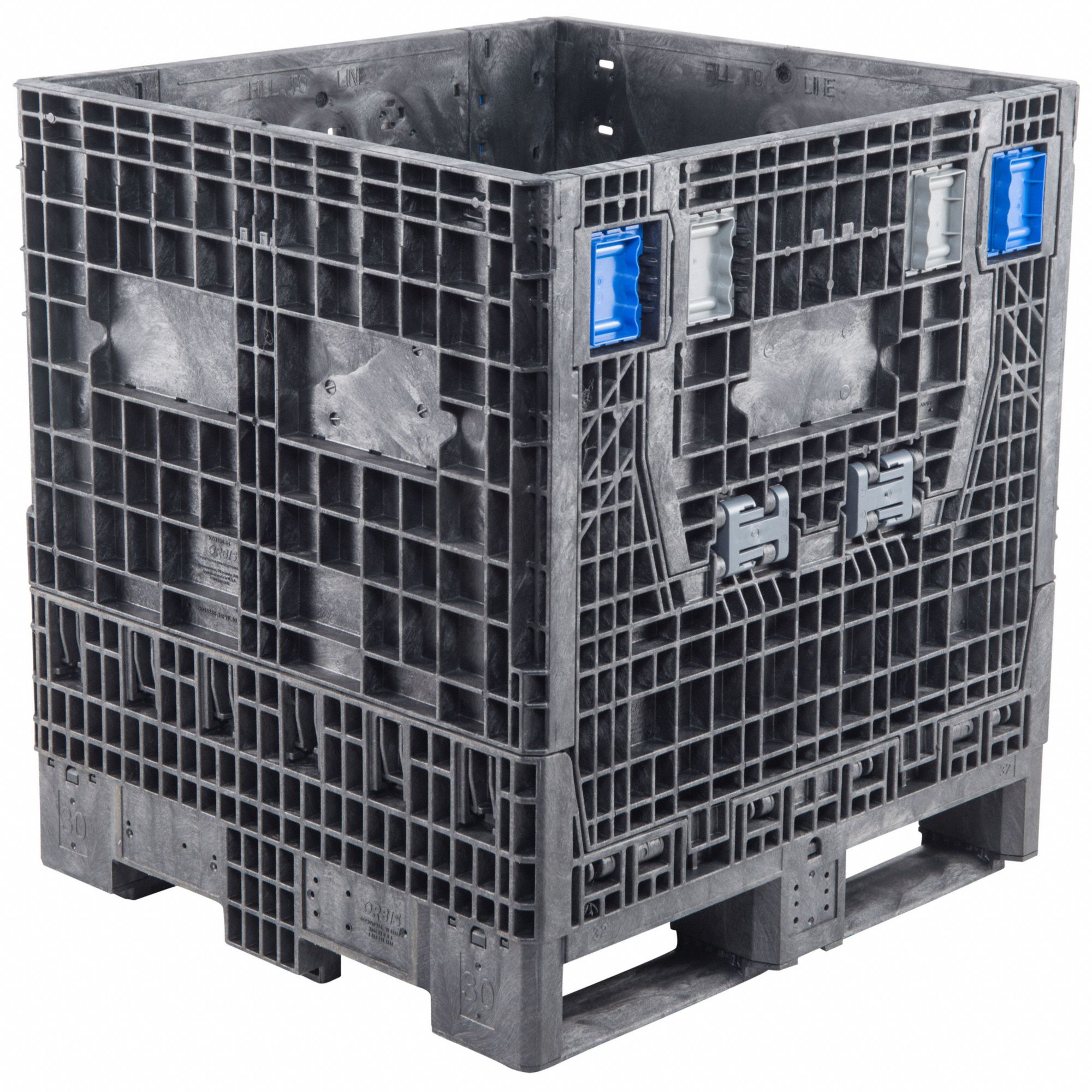 ORBIS, 12.5 cu ft, 32 in x 30 in x 34 in, Collapsible Bulk Container ...