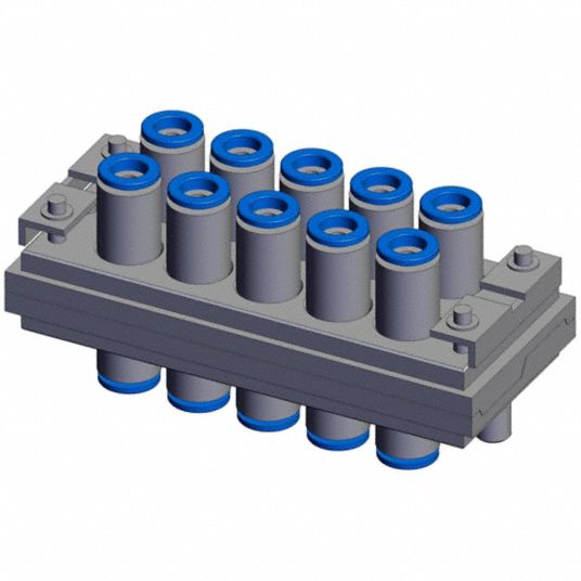 SMC, FEP/Nylon/PFA/Polyurethane/Soft Nylon, 20 Connecting Tubes, Multi ...