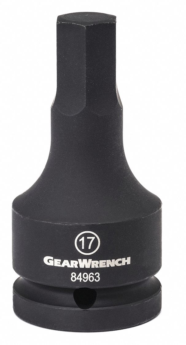 GEARWRENCH IMPACT SOCKET, HEX HEAD, 6 POINT, STANDARD, 19 MM, 3/4 IN ...