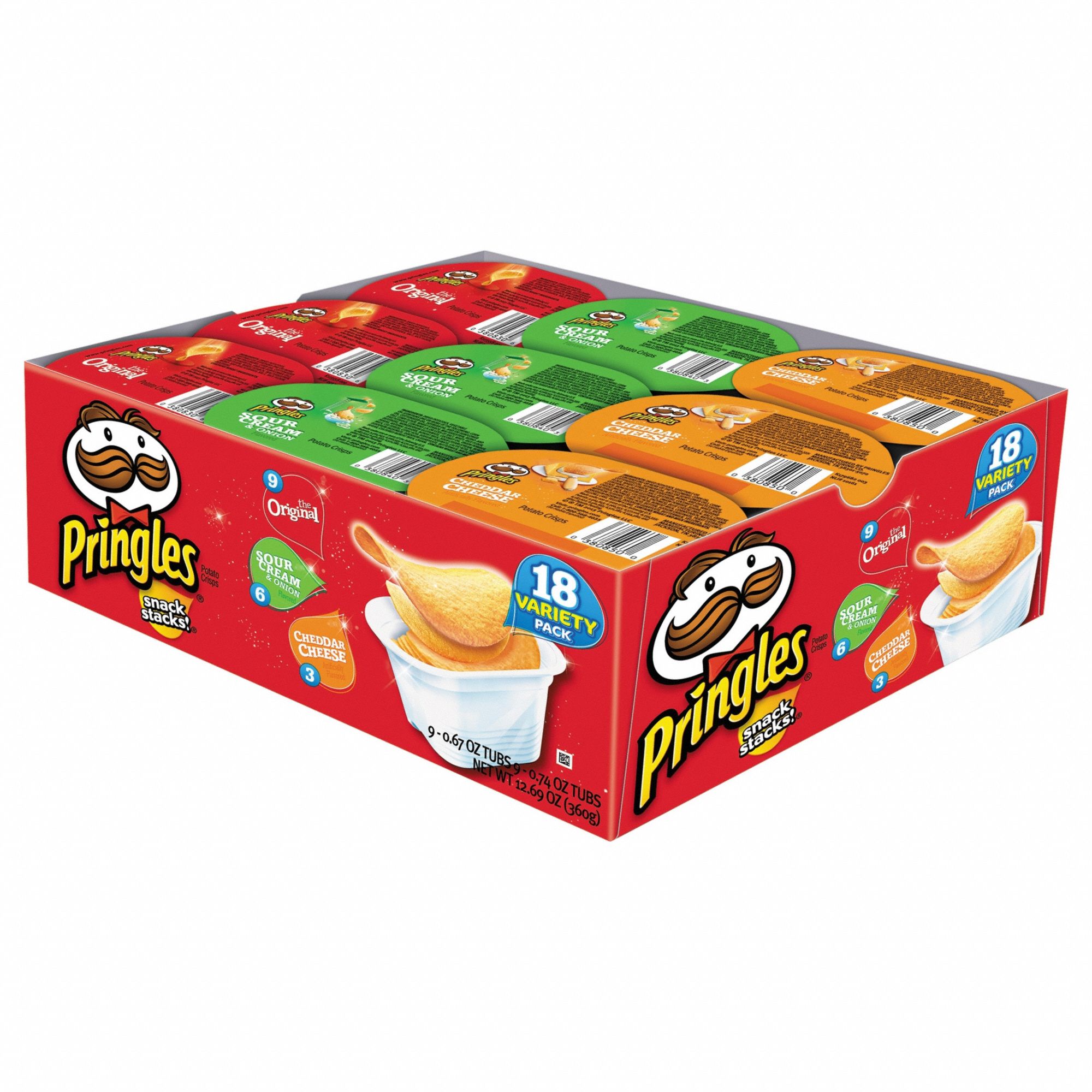PRINGLES, Cheddar Cheese/Original/Sour Cream & Onion, 0.74 oz_0.67 oz ...