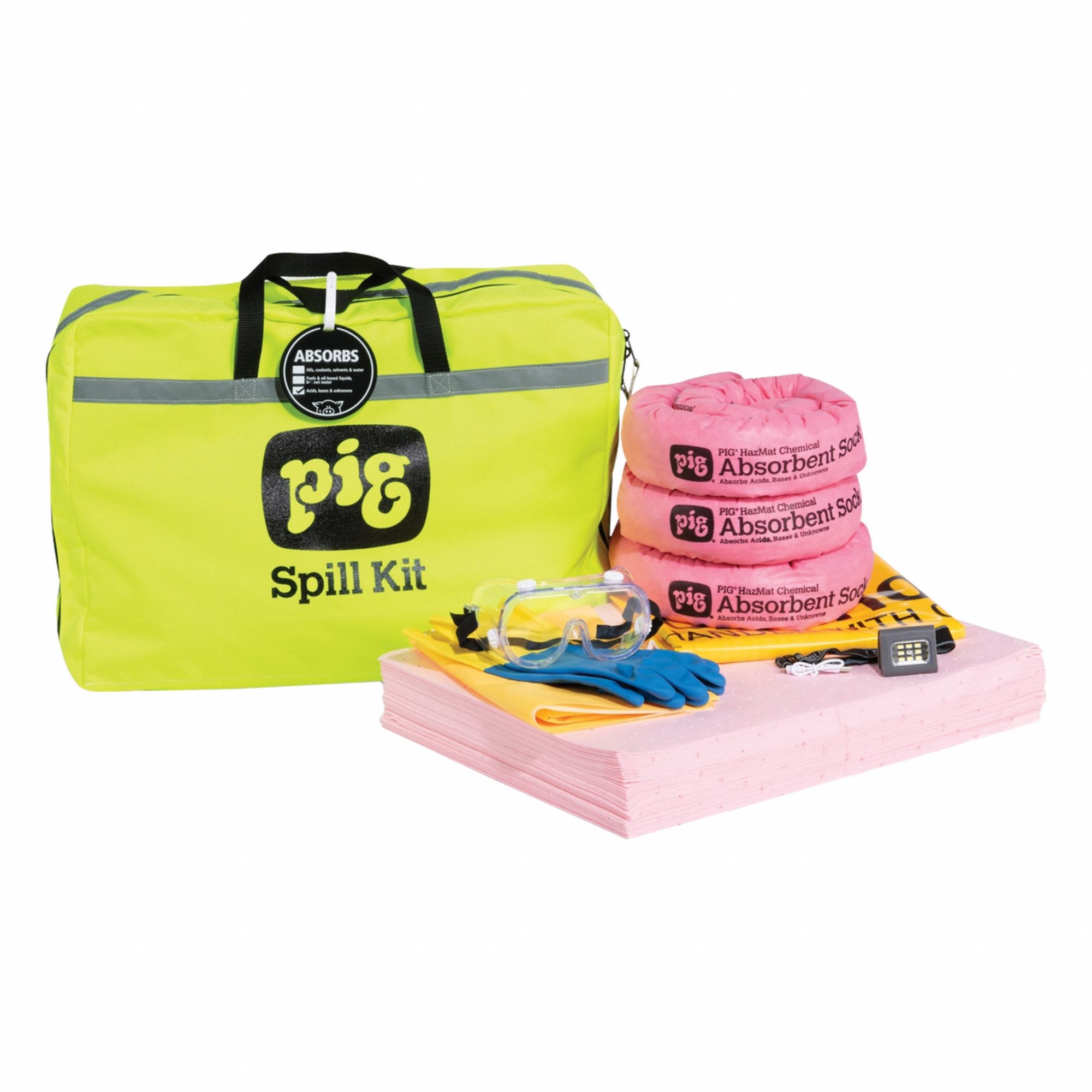 NEW PIG, Bag, 7 gal Volume Absorbed Per Kit, Spill Kit - 394RJ8|KIT634 ...
