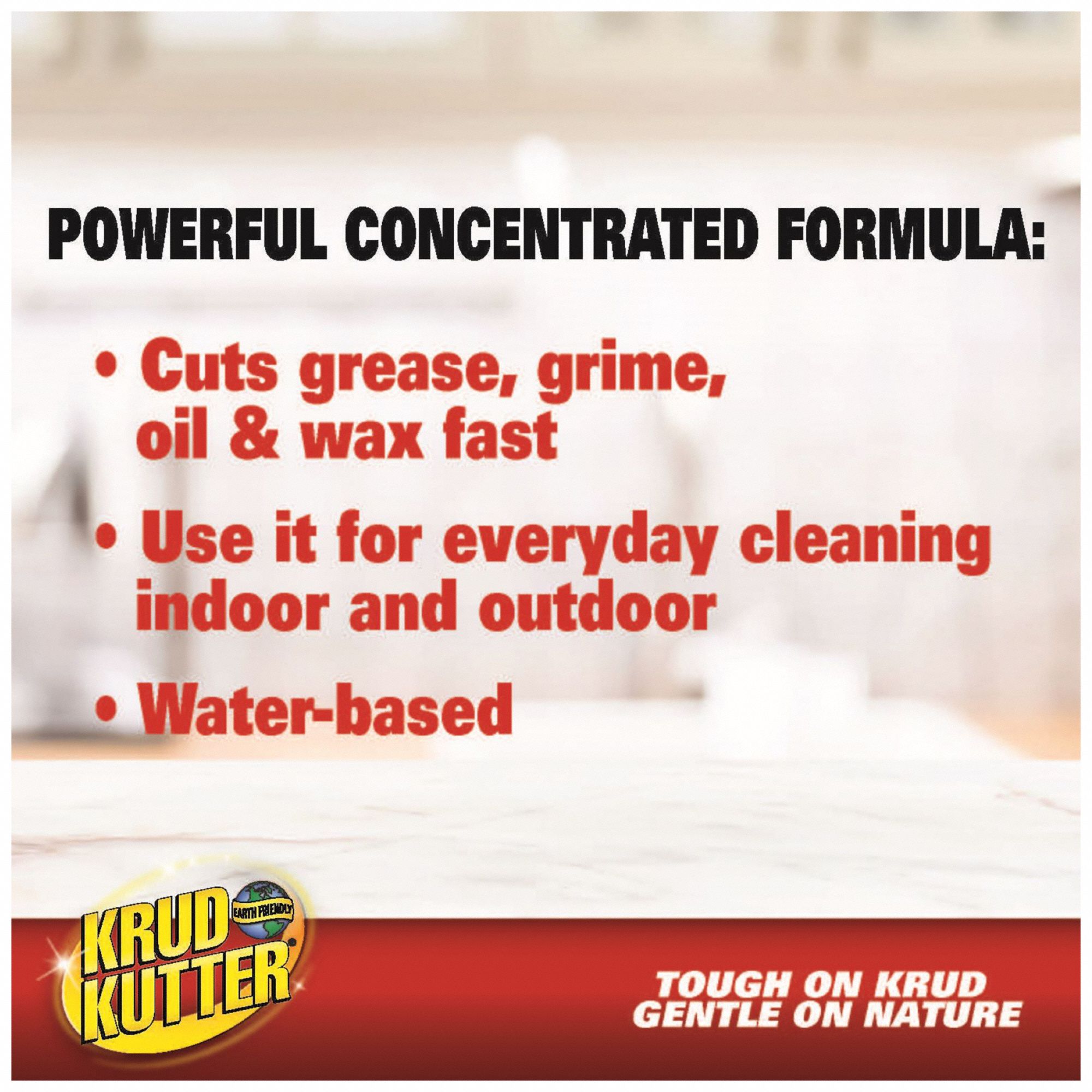 KRUD KUTTER Cleaner/Degreaser: Water Based, Bucket, 5 gal Container Size, Concentrated, A1 ...