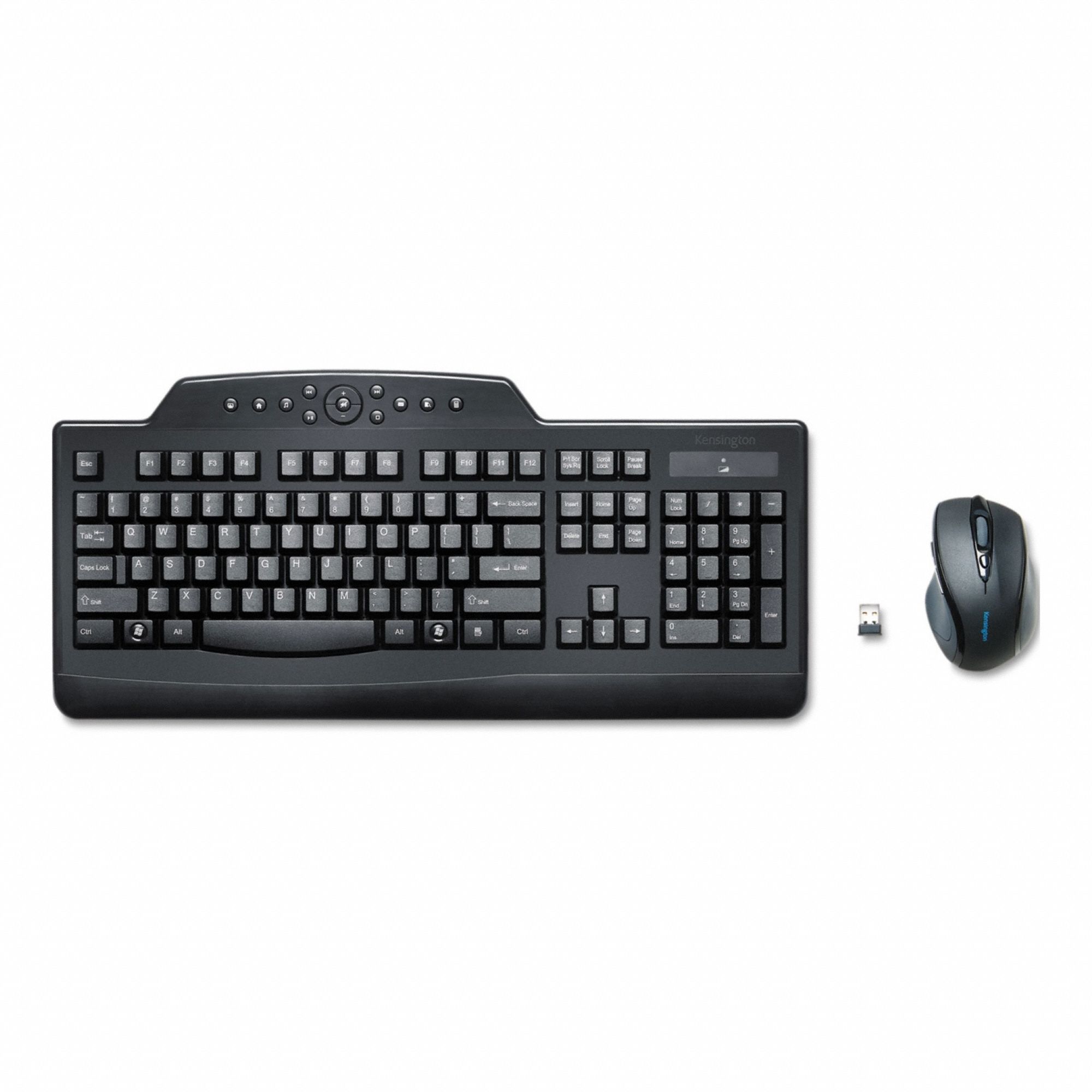 KENSINGTON, Wireless, USB Connection, Keyboard and Mouse Set - 824FK9 ...